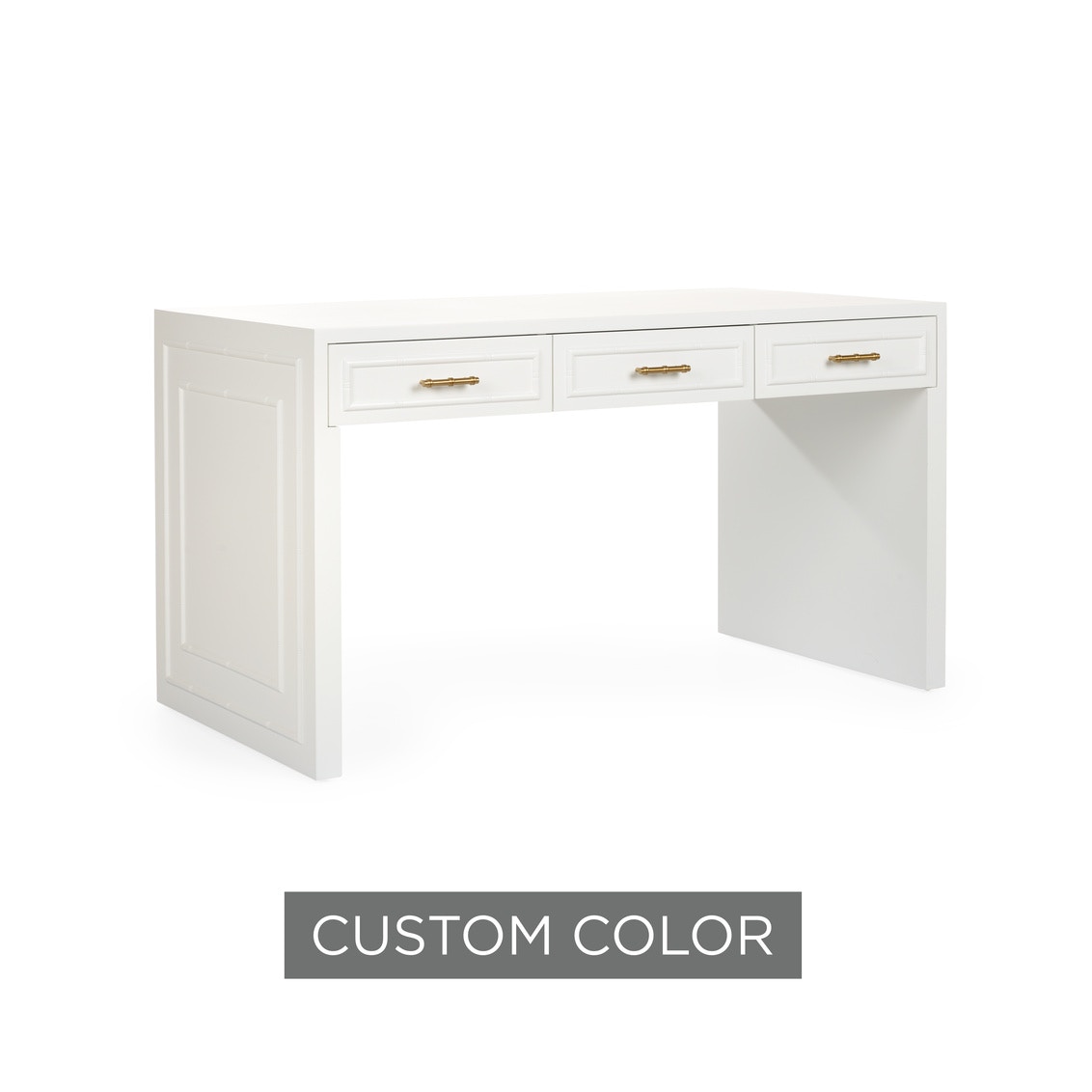 White bamboo desk store