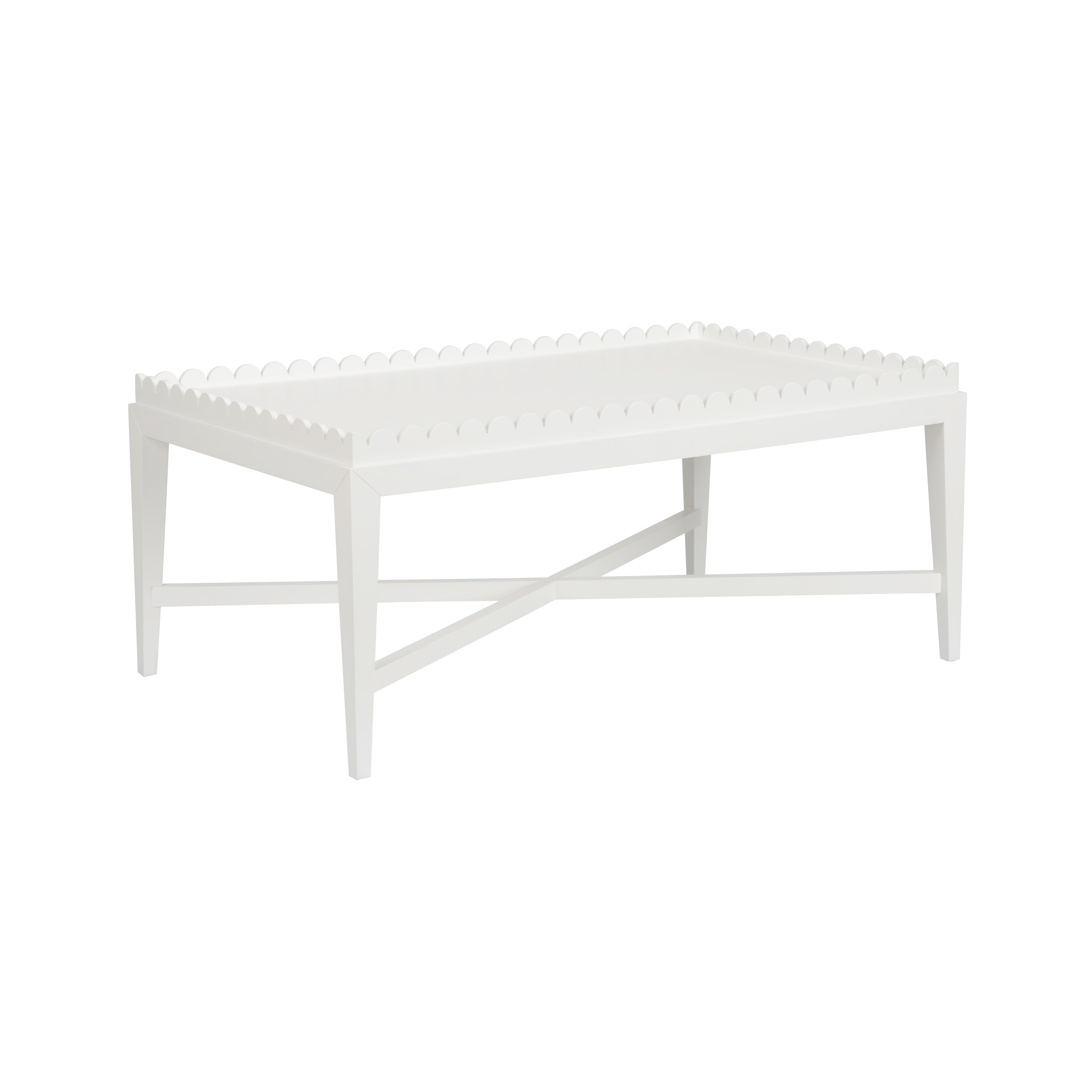 Wildwood Living Room Scallop Coffee Table 400064-CUSTOM - High Country ...