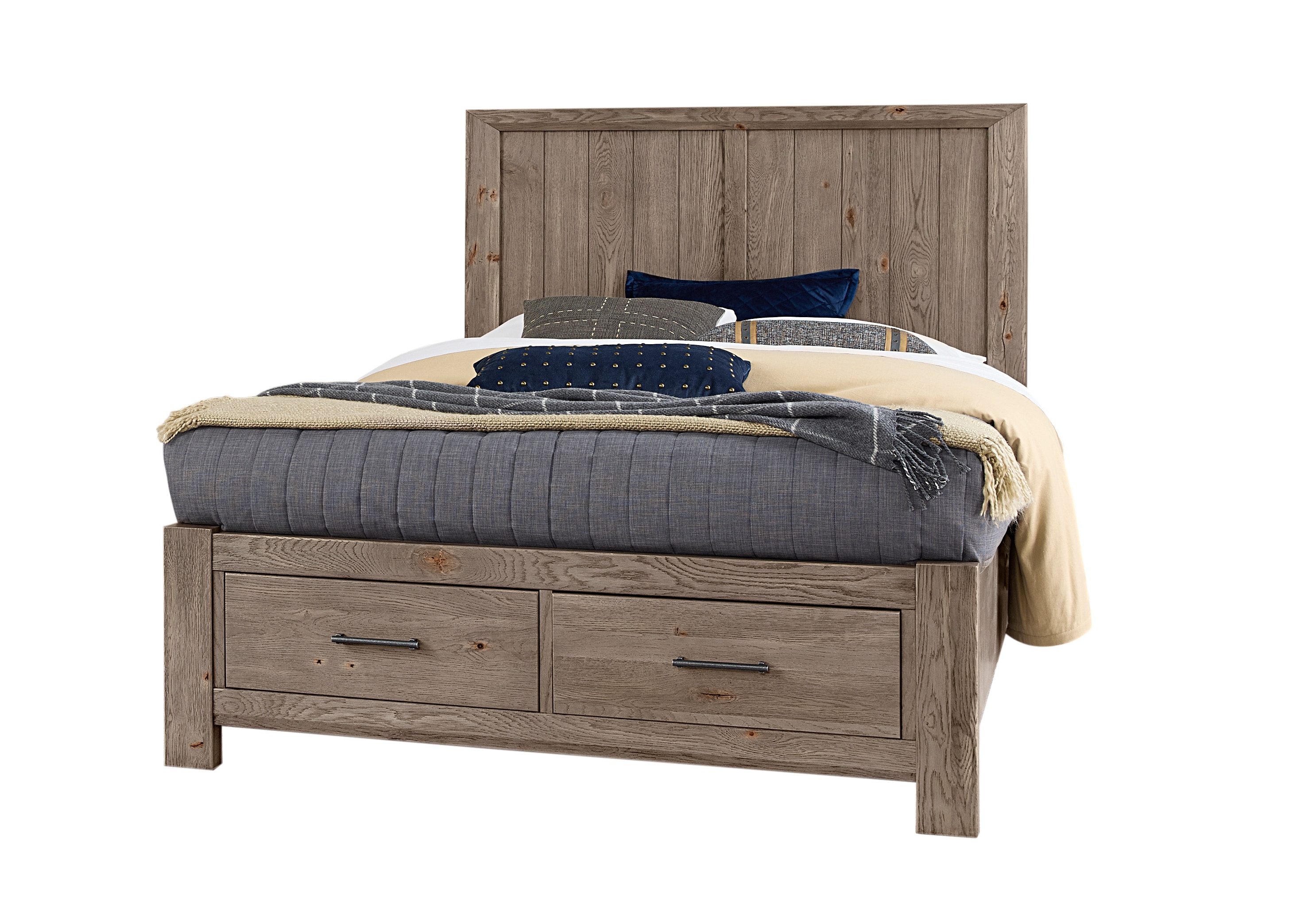 Vaughan-Bassett Furniture Company Bedroom Queen Yellowstone Storage Bed ...