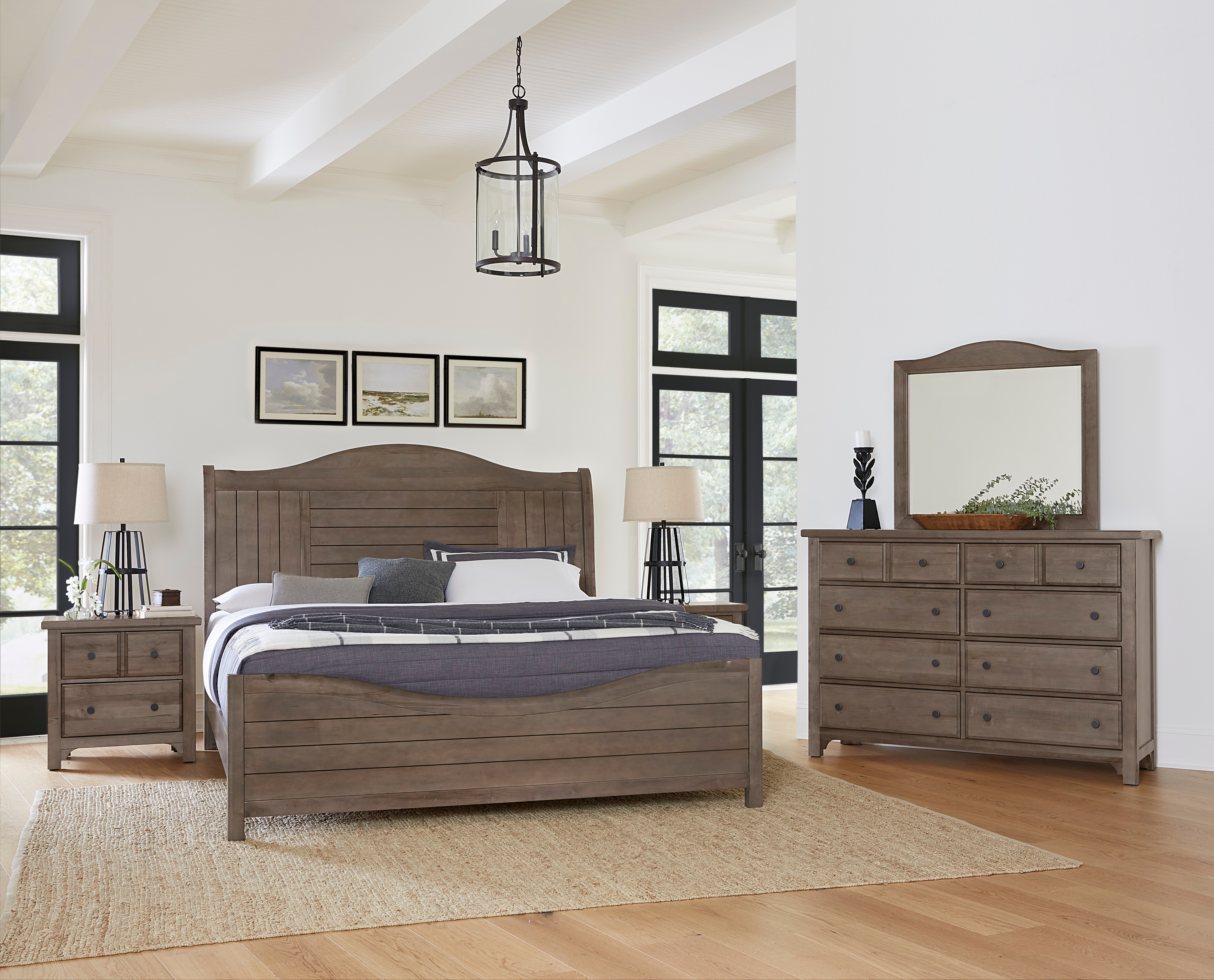 Vaughan Bassett Furniture Company Bedroom Sleigh Headboard 6 6 801 663 Gardner Outlet Furniture