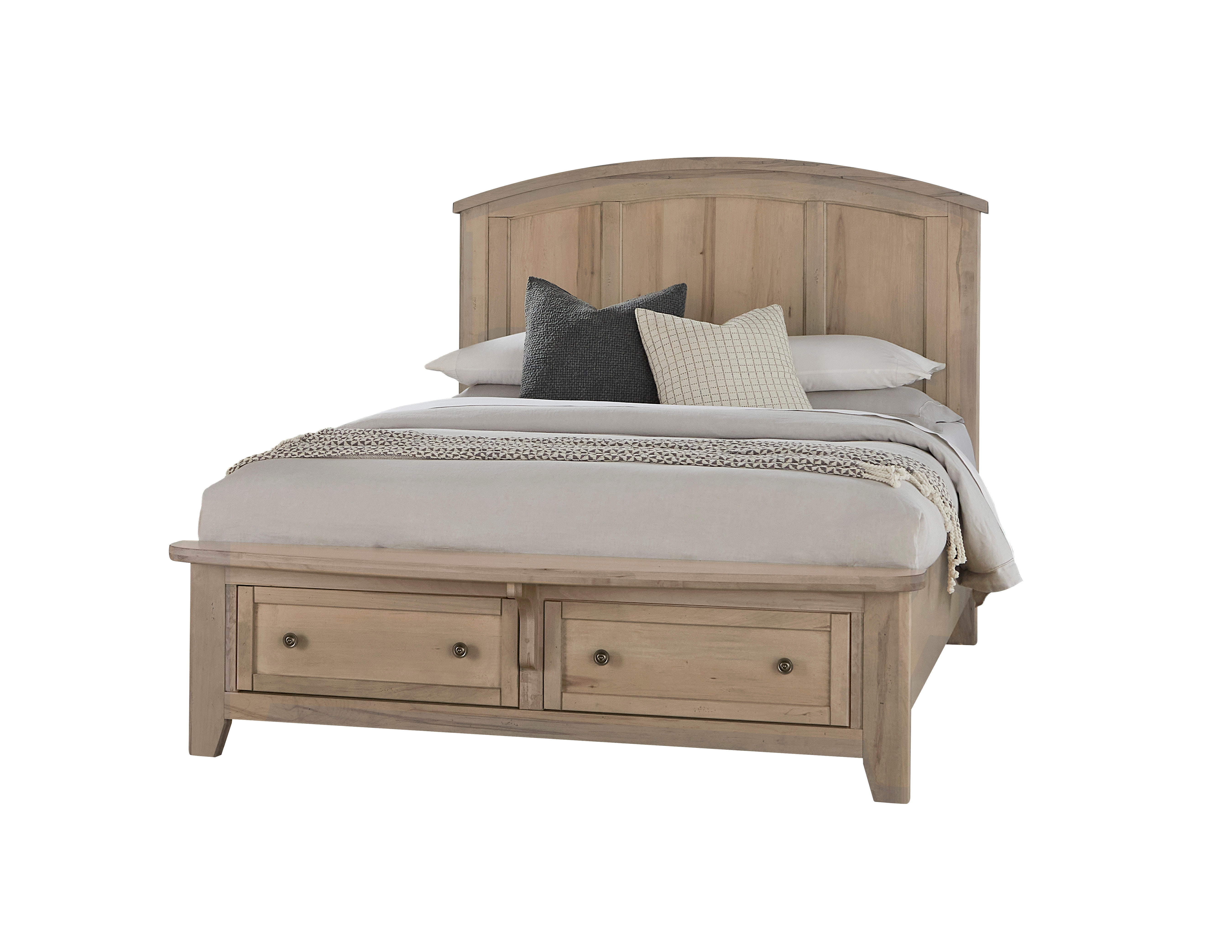 Queen Arch Bed With Storage Footboard