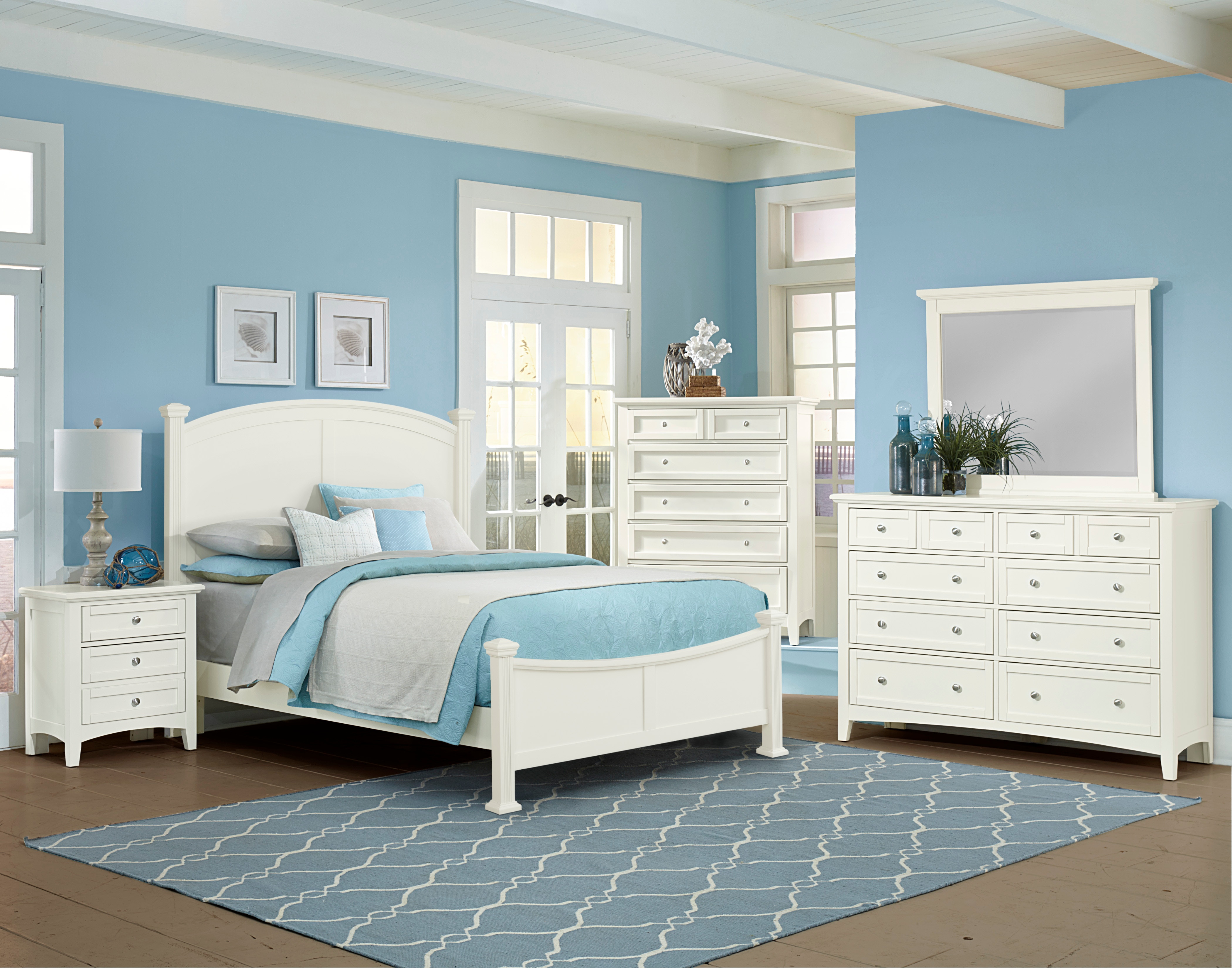 Bassett white bedroom furniture store
