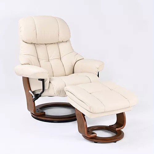 BenchMaster Living Room Nicholas Recliner with Ottoman 7438WU-KM011 ...