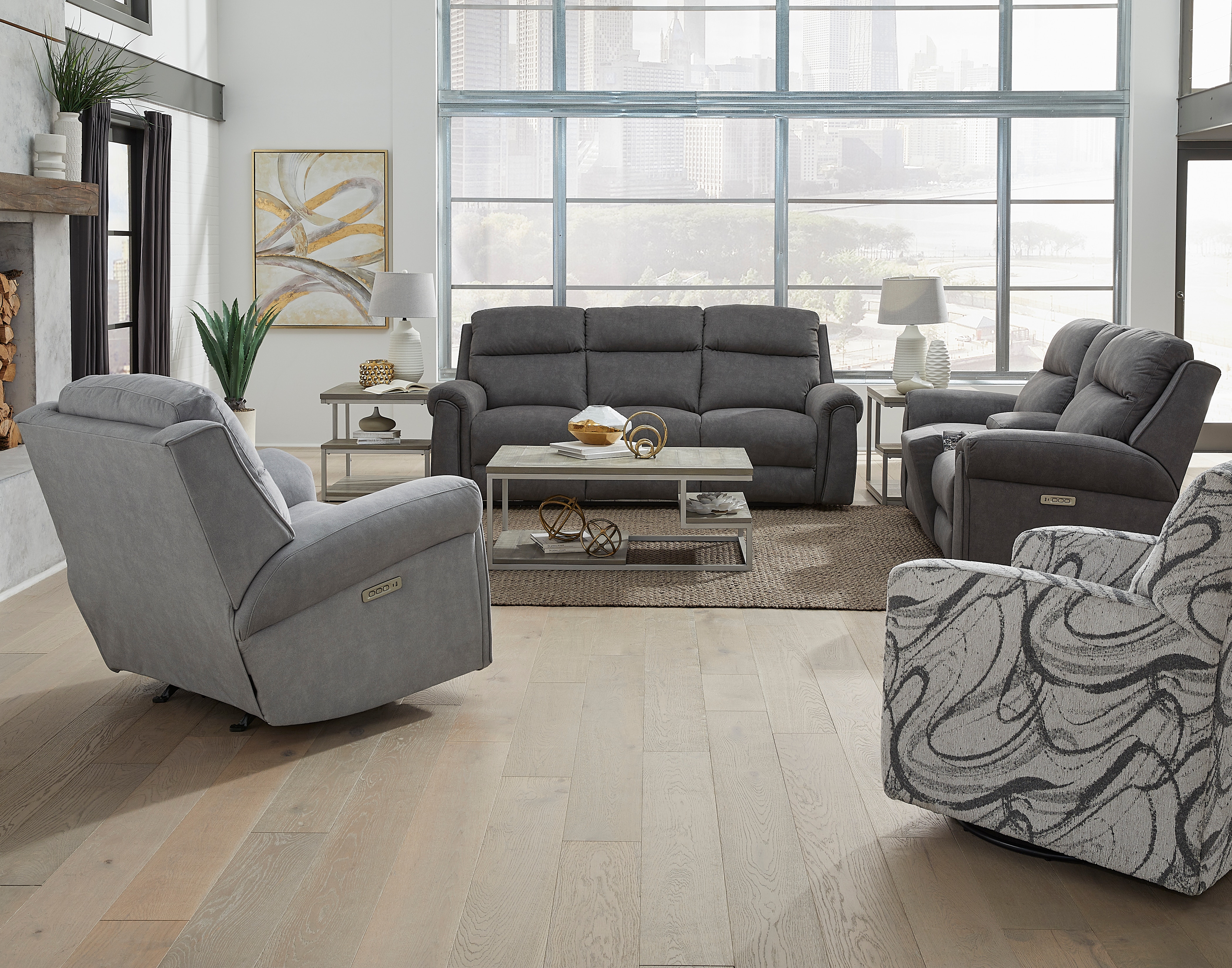 Southern Motion Living Room Triple Power Sofa 394-64P - Carol House ...