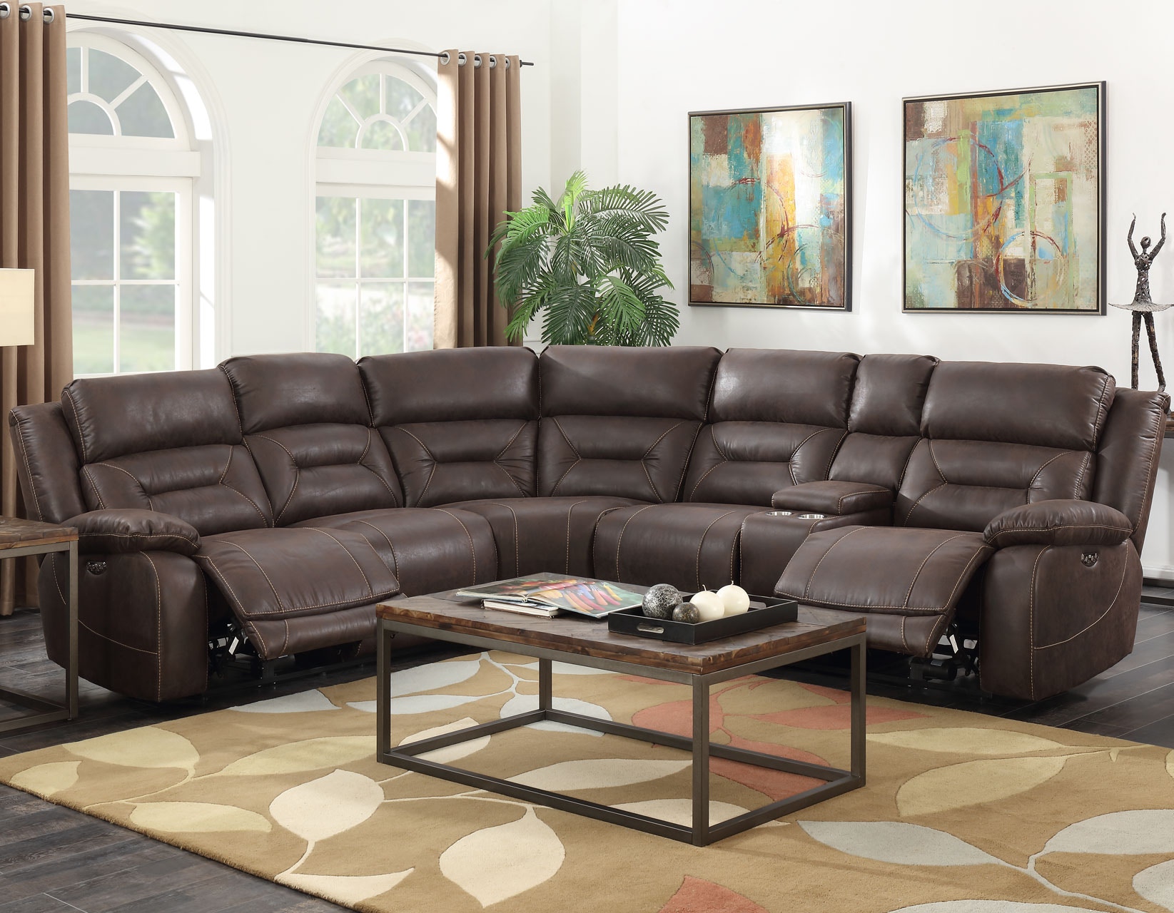 Steve Silver Living Room Aria Sectional - Carol House Furniture ...