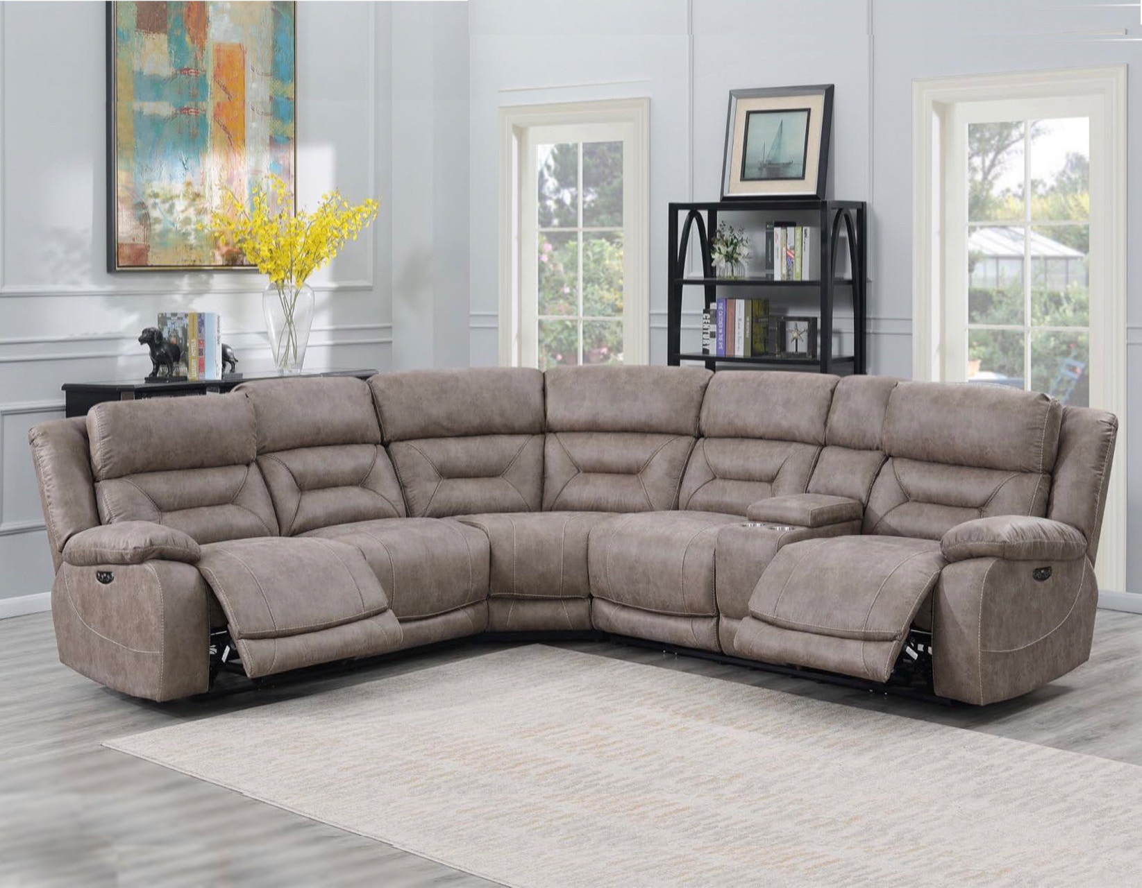 Steve Silver Living Room Aria 3-Piece Sectional - Carol House Furniture ...