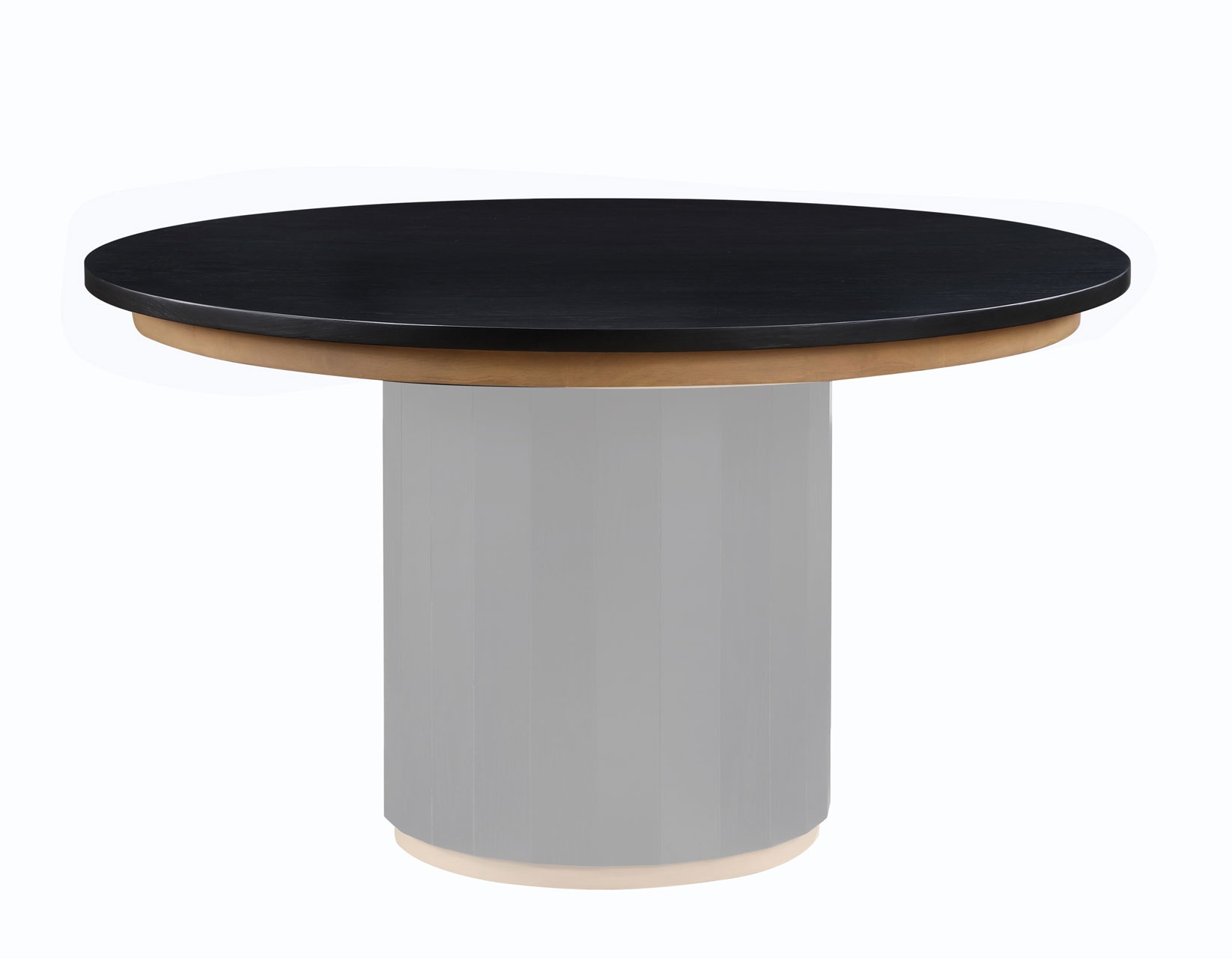 Steve Silver Casual Dining Magnolia 52-inch Round Table Top, Black ...