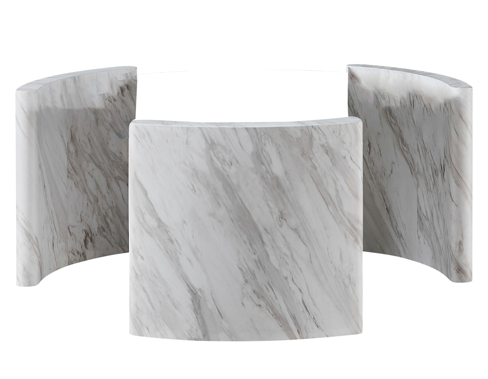 Steve Silver Living Room Merino Faux-Marble Cocktail Base ME200WCB ...