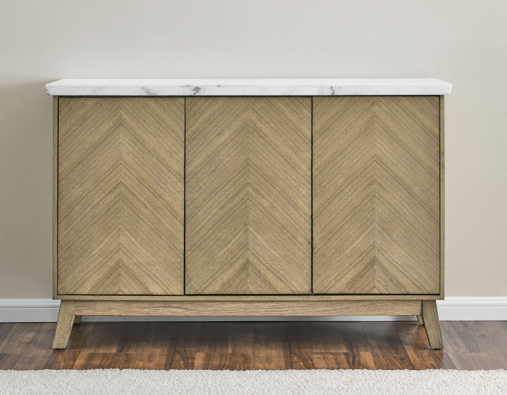 Steve Silver Casual Dining Vida White Marble Top Server VD500WSV Hickory Furniture Mart
