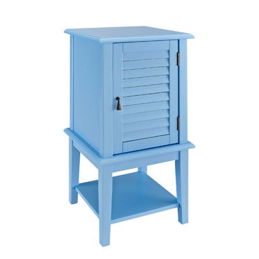 Powell Furniture Living Room Ocean Blue Shutter Door Table 254-351 ...