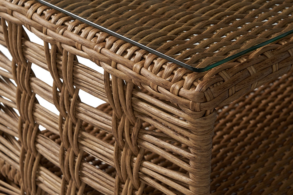 Lloyd Flanders Outdoor Furniture 43 Inch Rectangular Cocktail Table ...