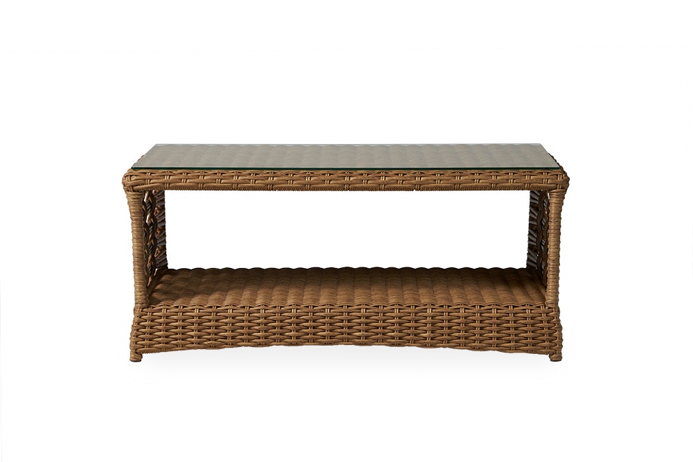 Lloyd Flanders Outdoor Furniture 43 Inch Rectangular Cocktail Table ...