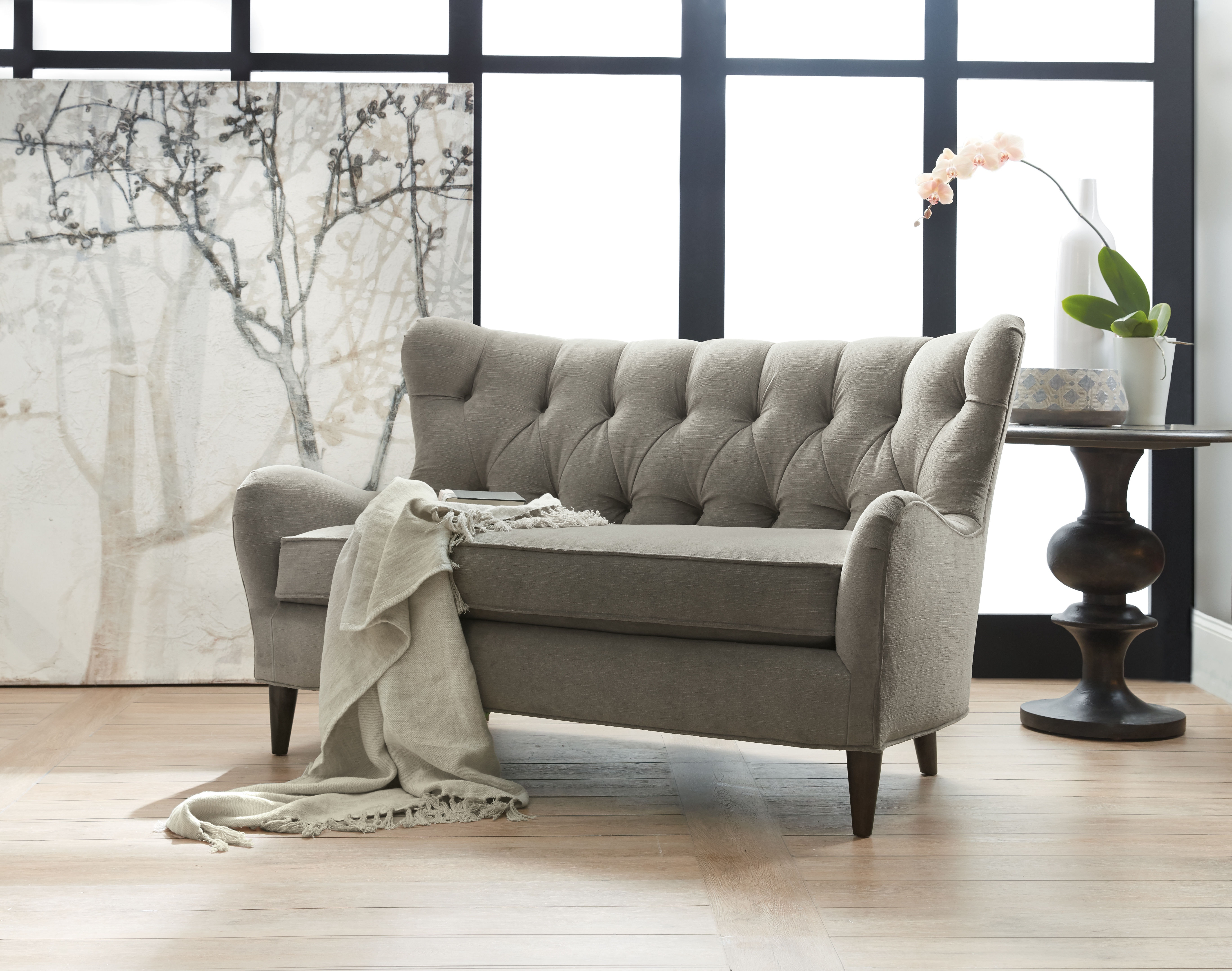 HF Custom Living Room Houlihan Settee 6034 - Kalin Home Furnishings ...