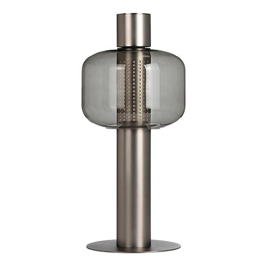 Crestview Table and Floor Lamps Elon Sleek Pierced Column Table Lamp ...