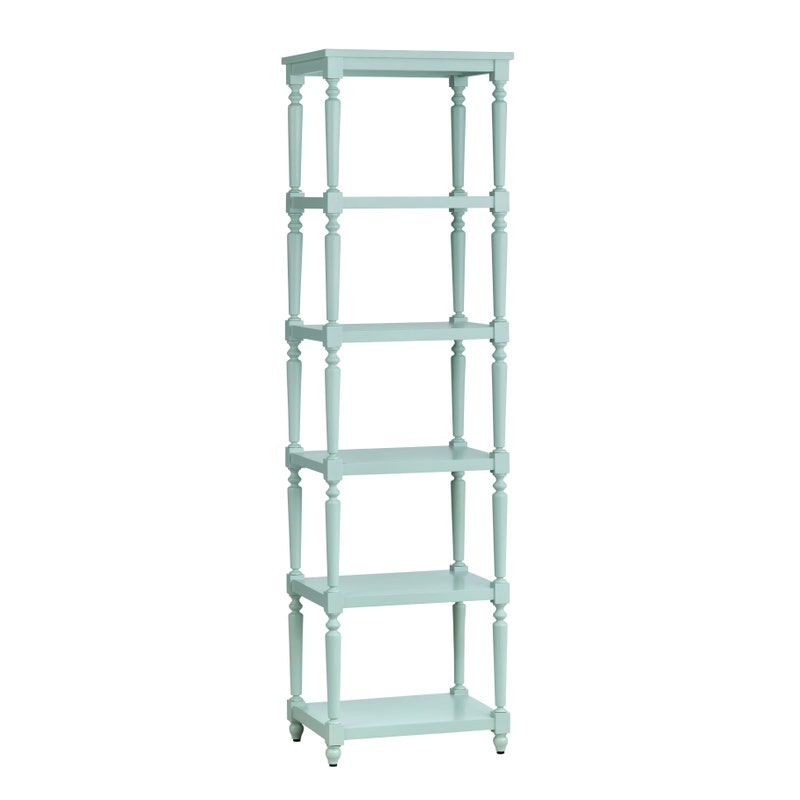 Crestview Living Room Evermore 5 Shelf Turquoise Etagere CVFDR1029 ...