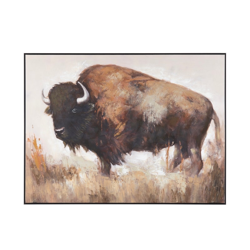 Crestview Art Bolting Bison CVTOP3404 - Mountain Comfort Furnishings ...