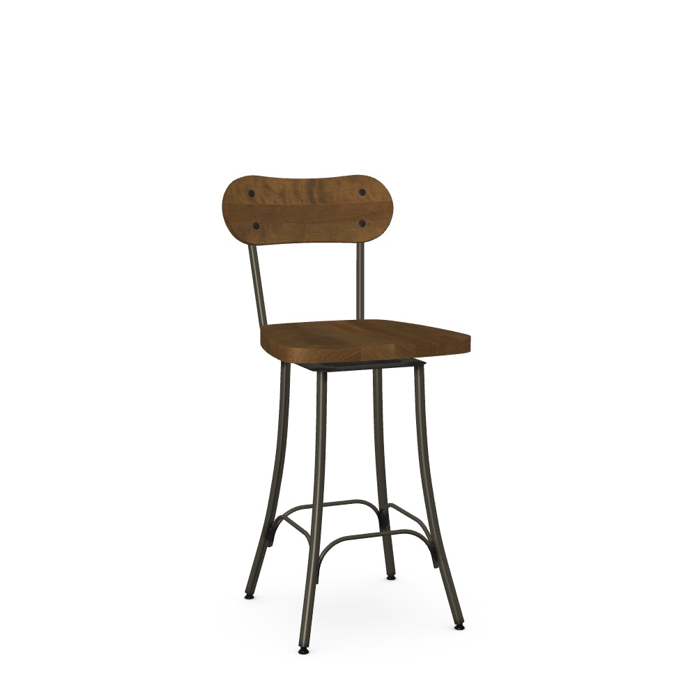 Amisco Casual Dining Bean Counter Height Swivel Stool 41268-26B - Aminis