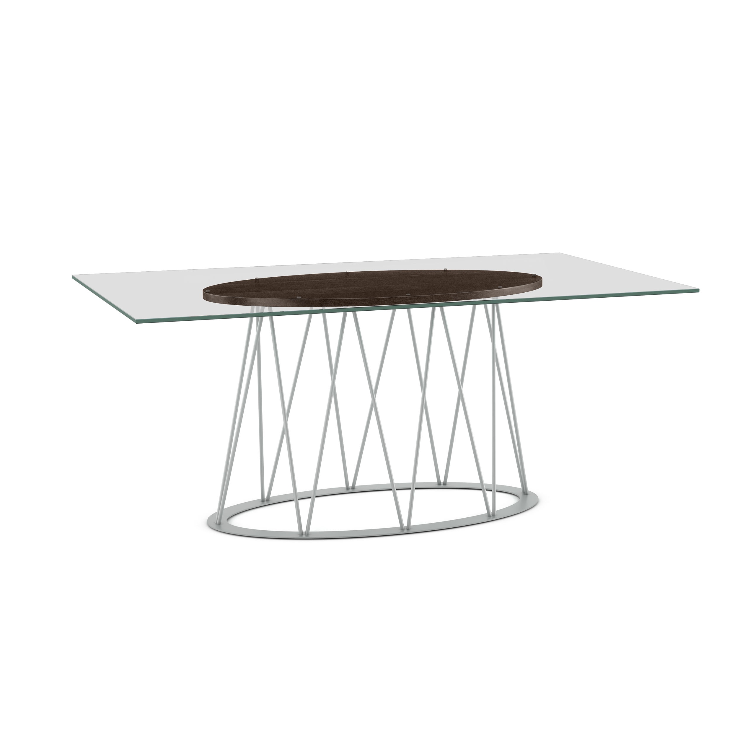 Amisco Casual Dining Calypso oval table base with wood veneer (birch ...