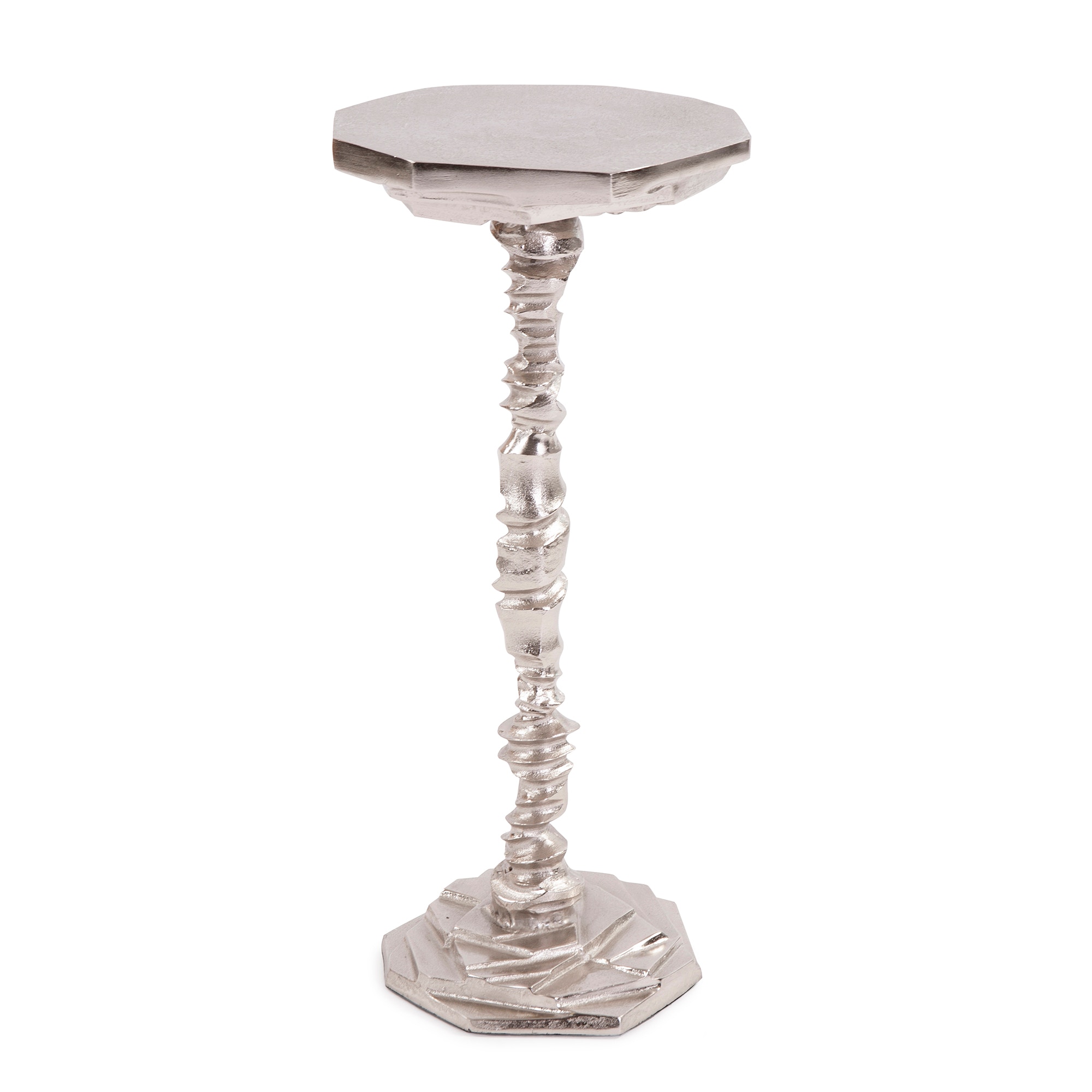 Howard Elliott Living Room Rock Cut Cast Aluminum Martini Table 23043 ...