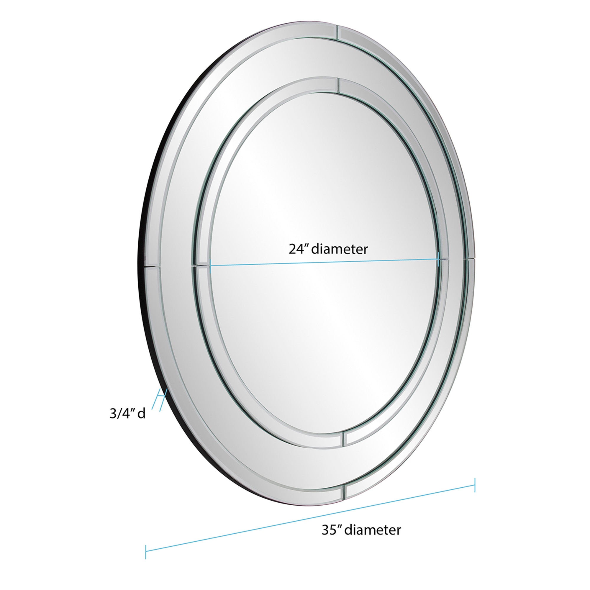 Howard Elliott Mirrors Del Noble Round Mirror 11285 | Hickory Furniture ...