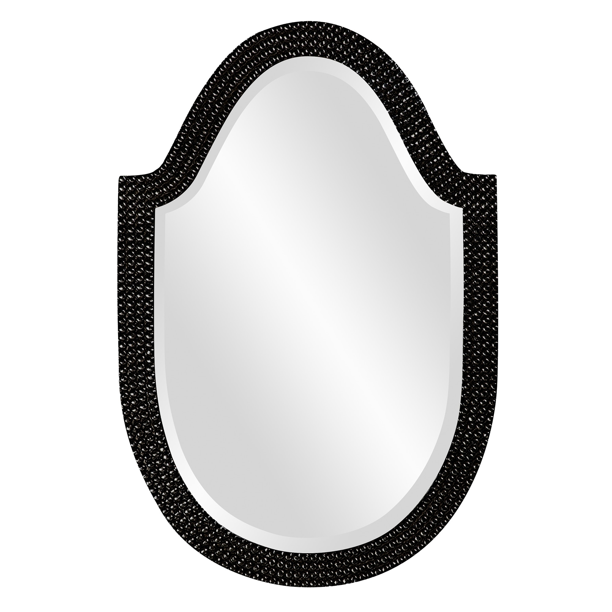 Howard Elliott Mirrors Lancelot Mirror Glossy Charcoal 2125CH Hickory Furniture Mart Hickory