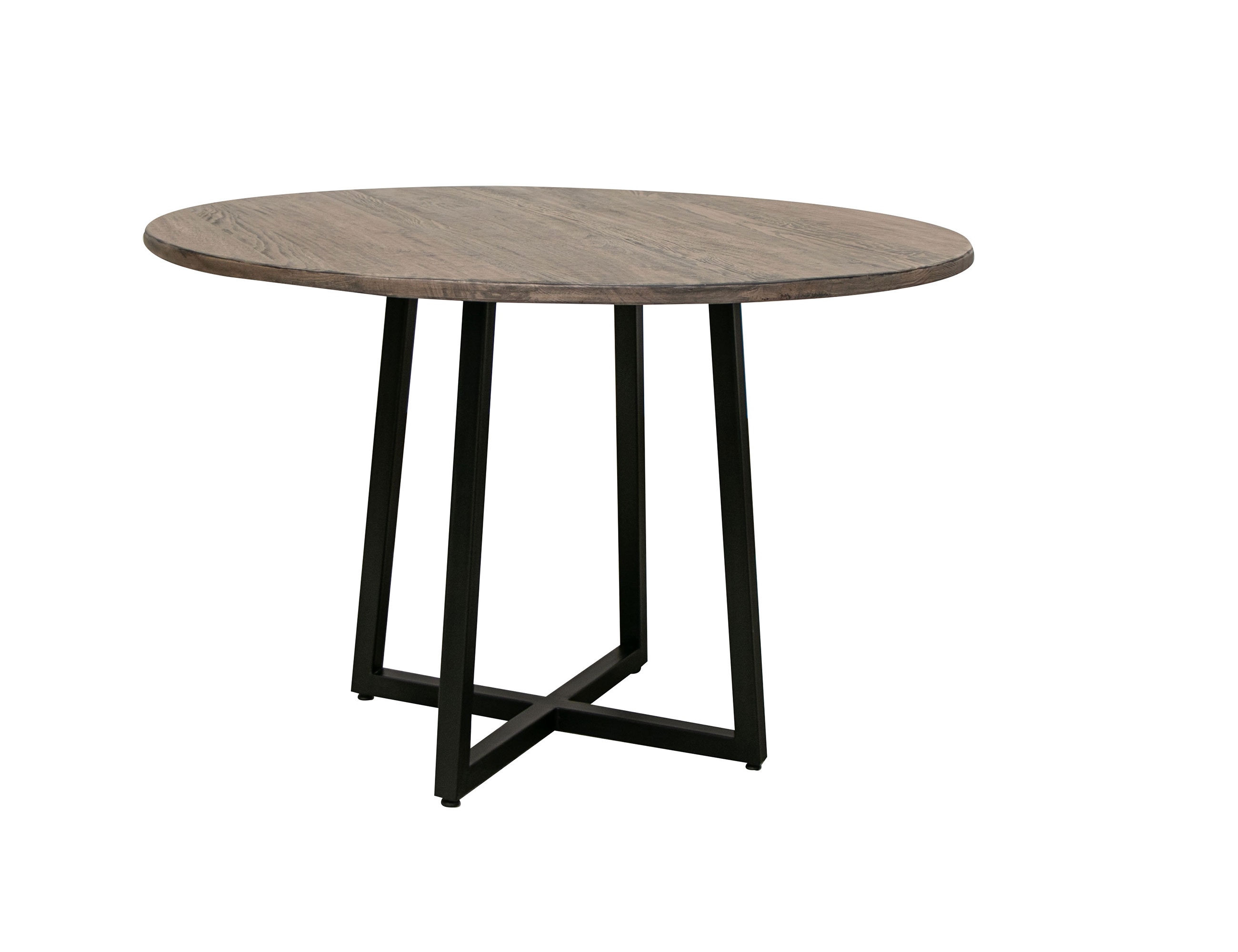 International Furniture Direct Casual Dining Metal Base Round Table ...