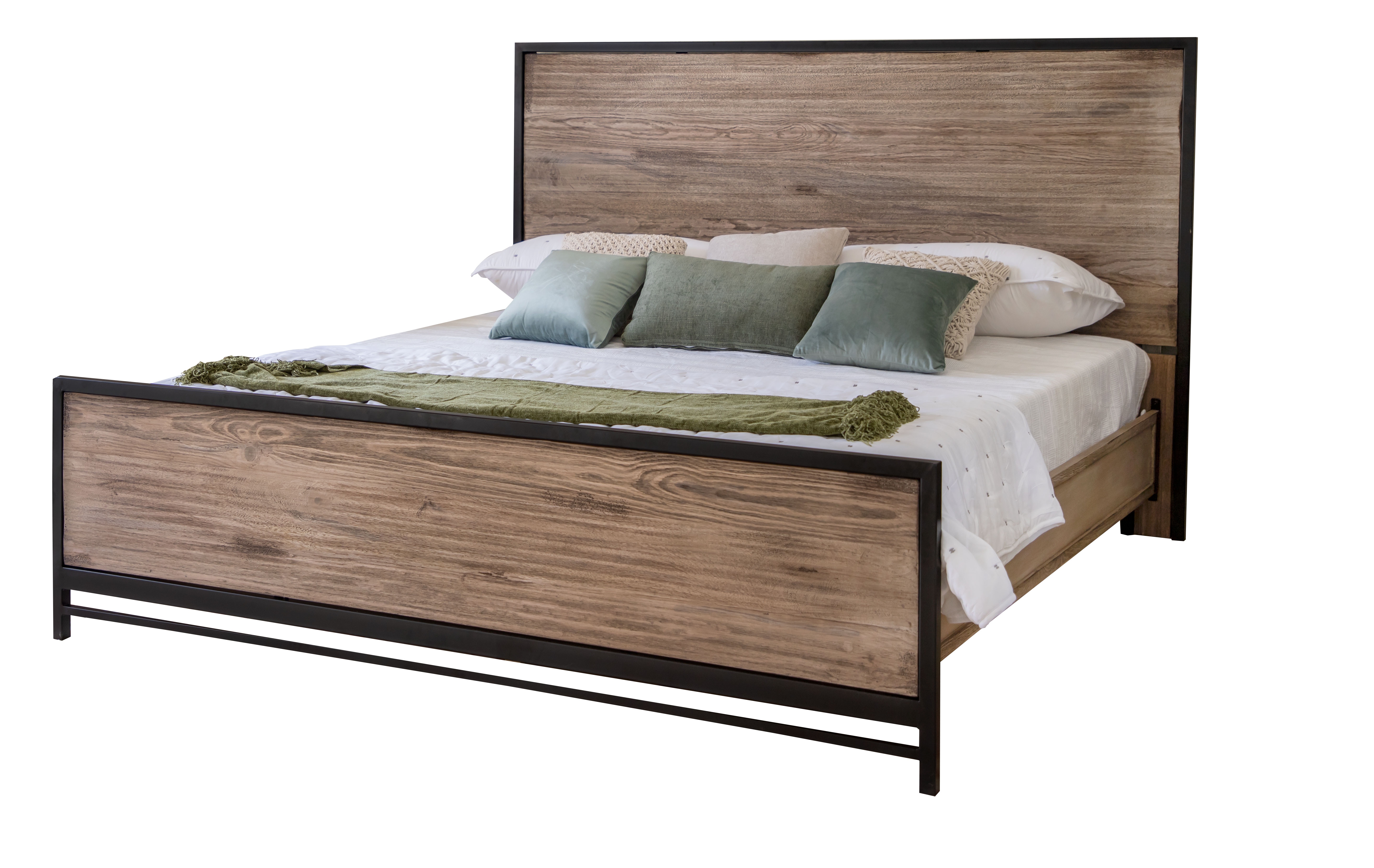 International Furniture Direct Bedroom Blacksmith Queen Bed IFD2321BED Q Smith Village Home
