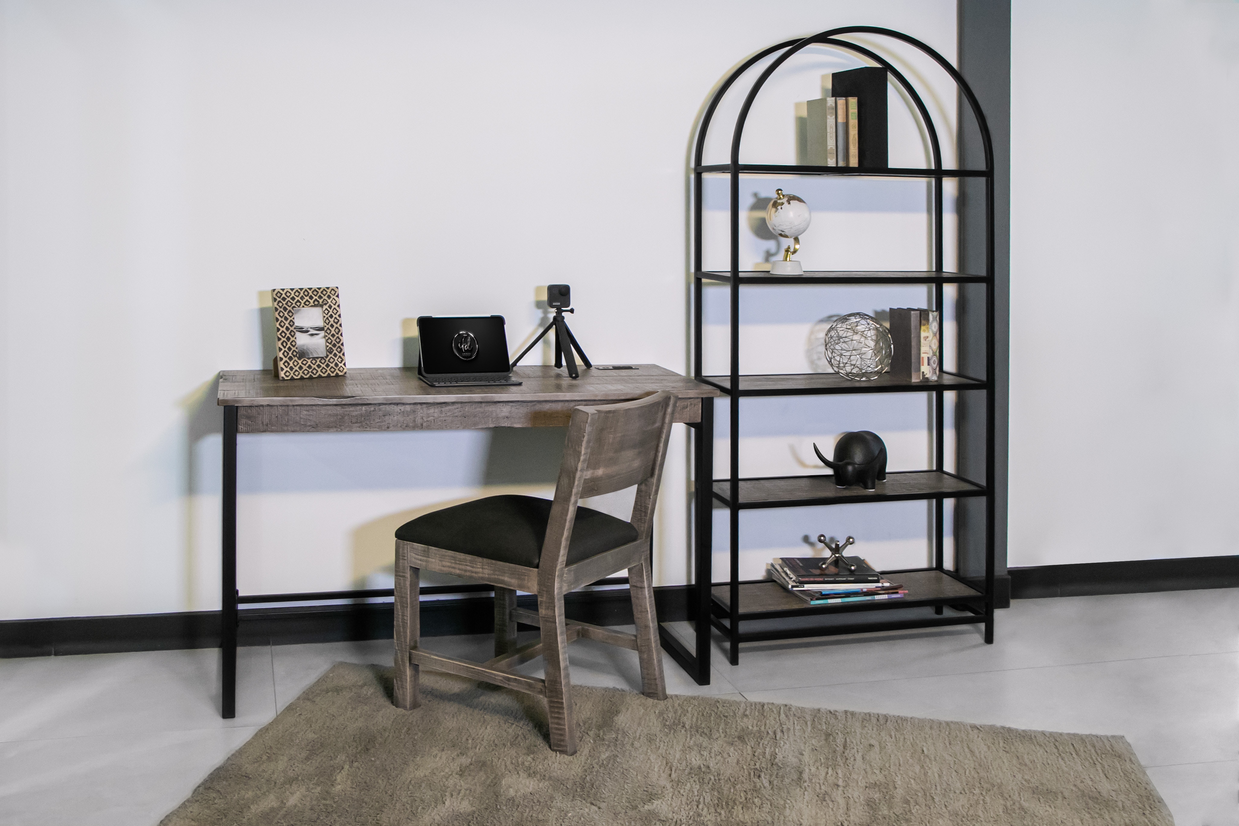 International Furniture Direct Home Office Metal Frame Desk IFD2321DSK ...