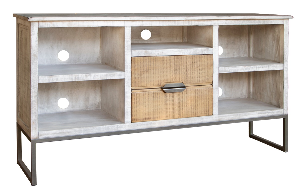 International Furniture Direct Home Entertainment 5 Shelves 2 Drawer TV ...
