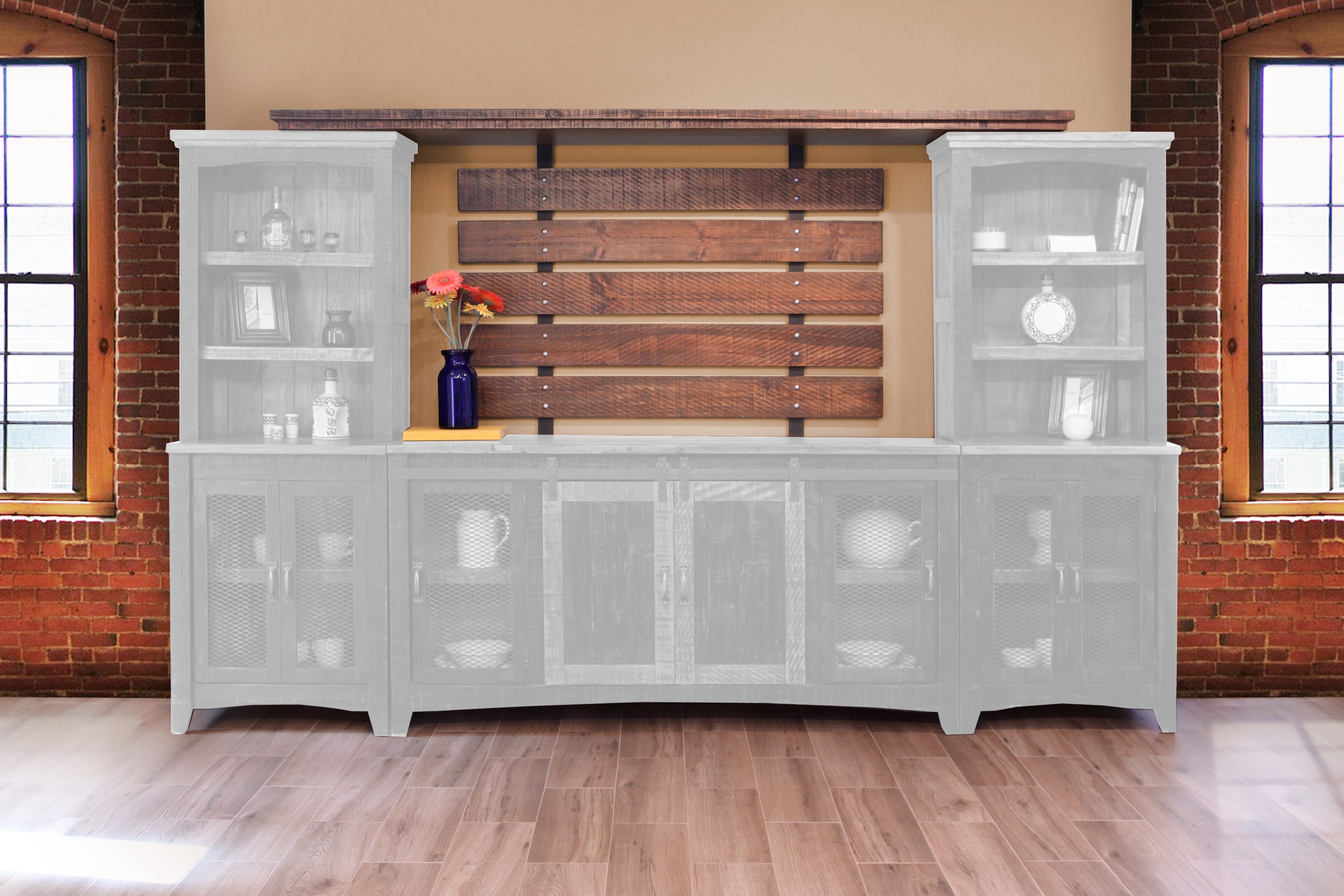 International Furniture Direct Bedroom Bridge and Back Slats ...