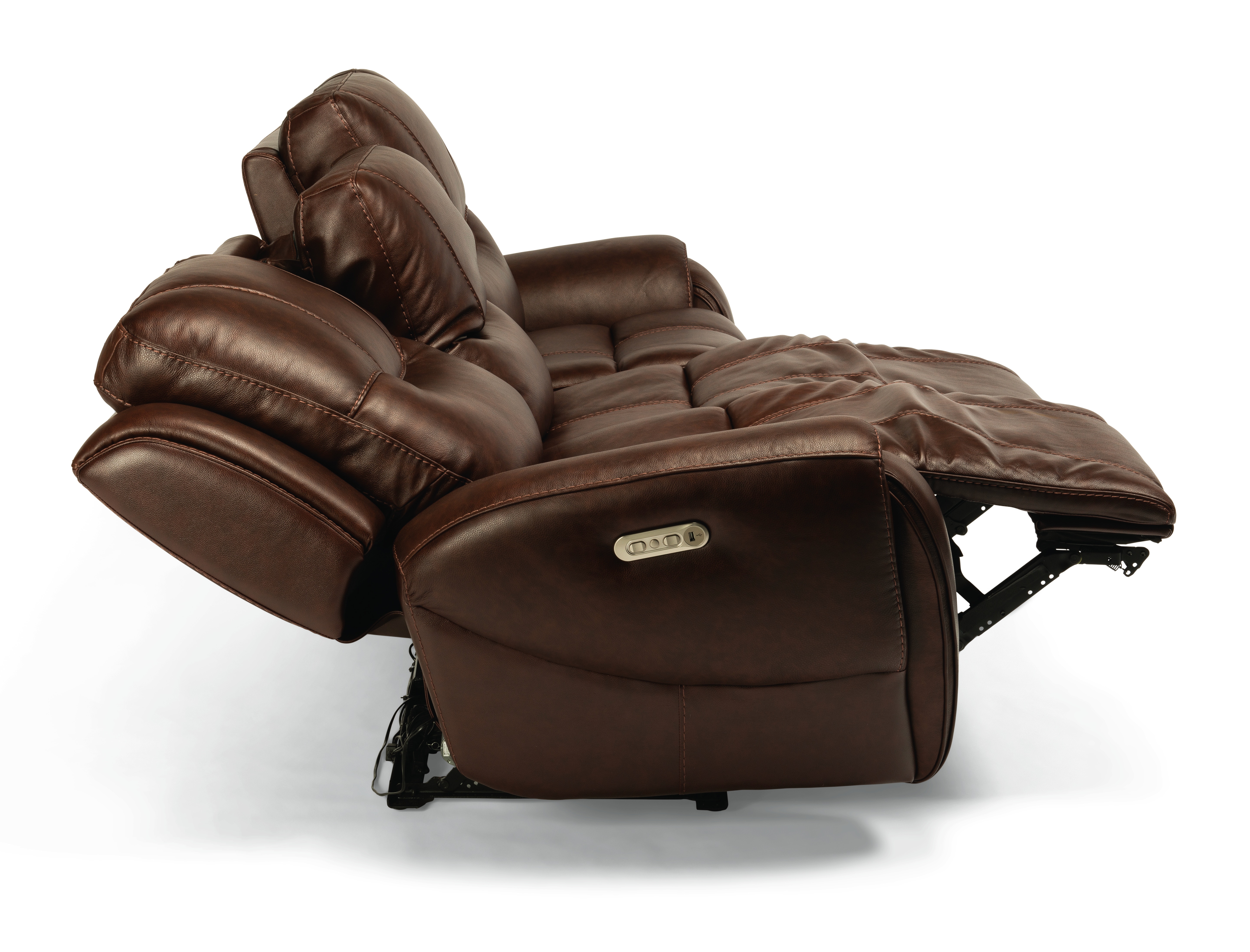 Flexsteel Trip 1134-63PH Triple Power Reclining Sofa with Power Headrests