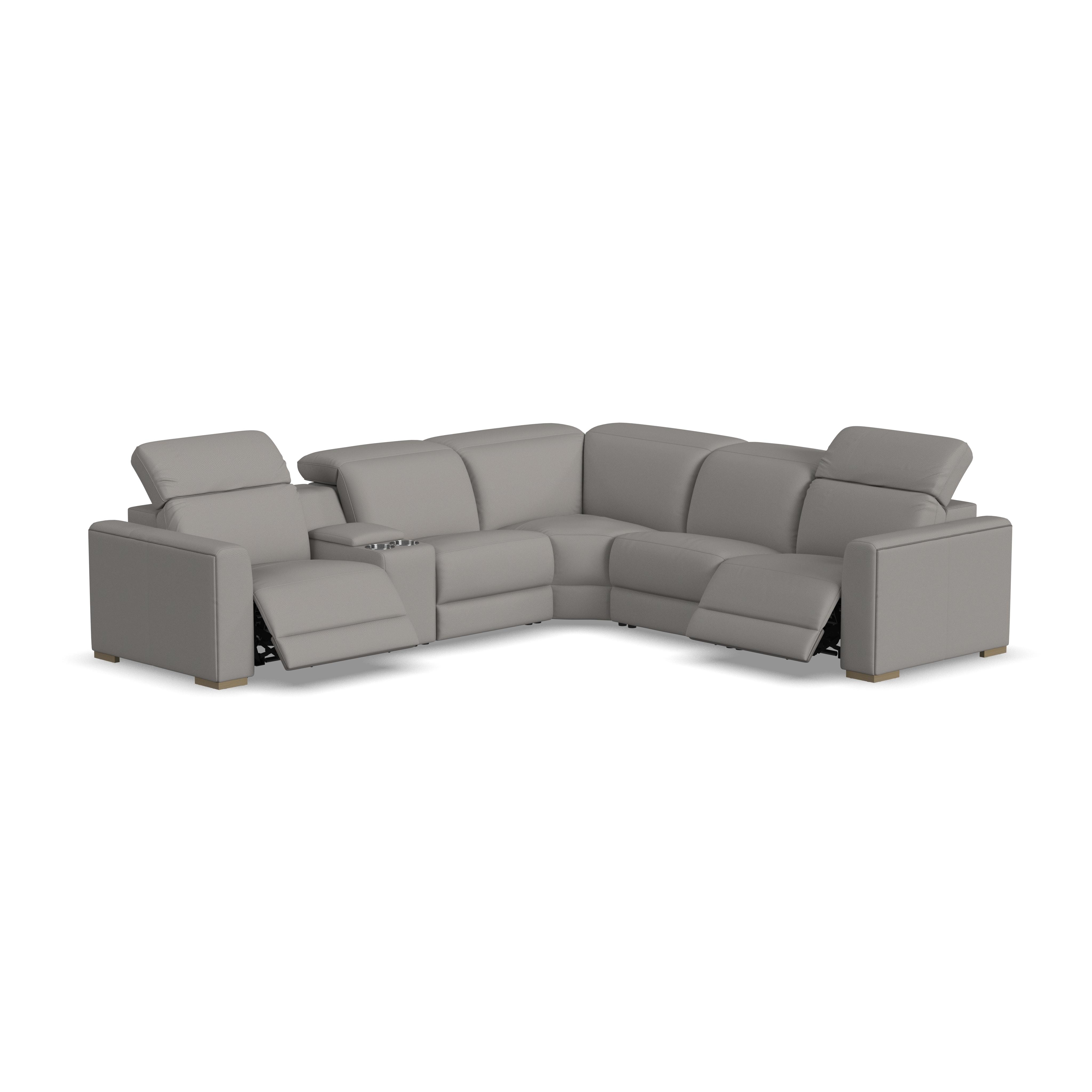 Flexsteel Aurora 1327-SECTPH Power Reclining Sectional with Power Headrests