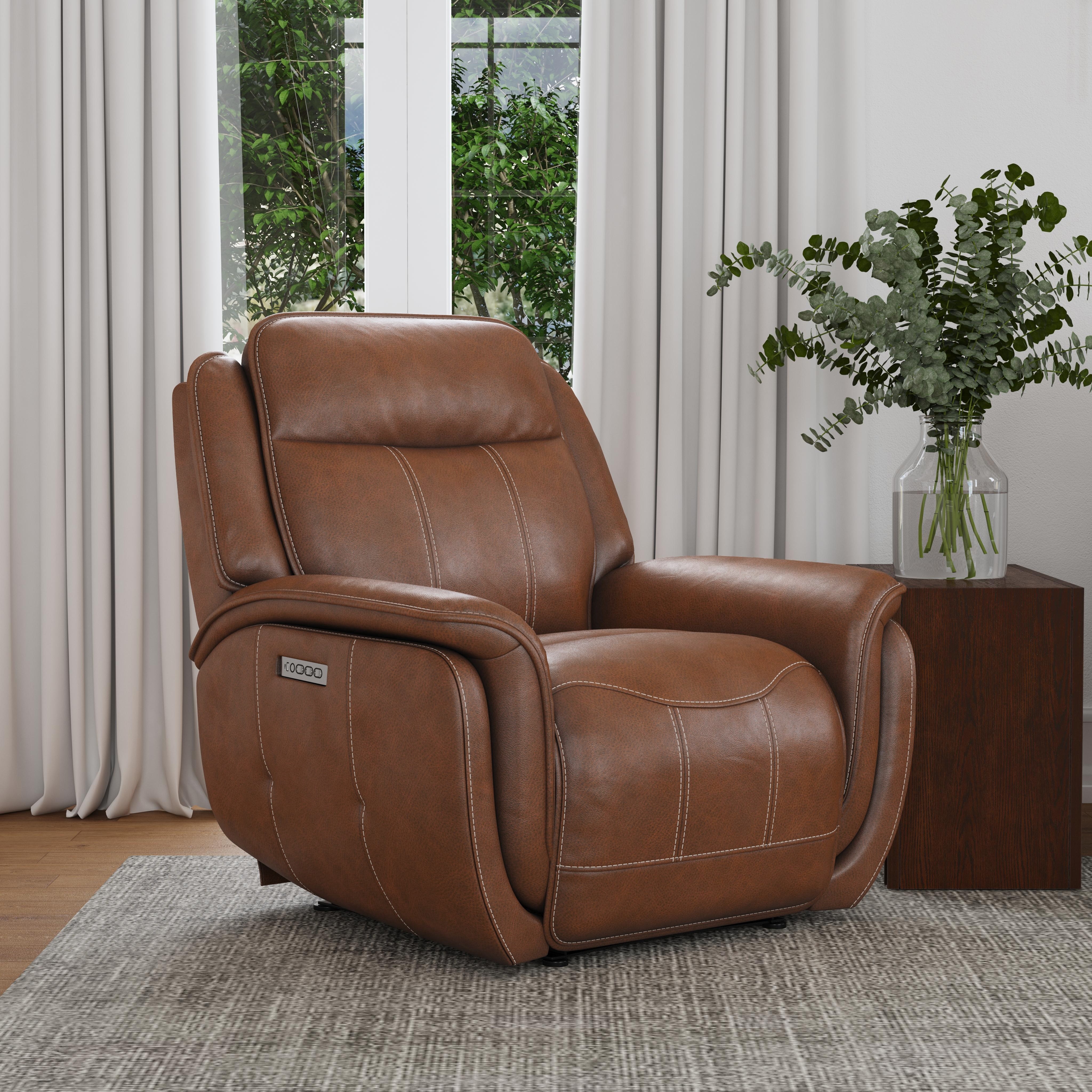 Flexsteel Living Room Power Recliner with Power Headrest and Lumbar ...