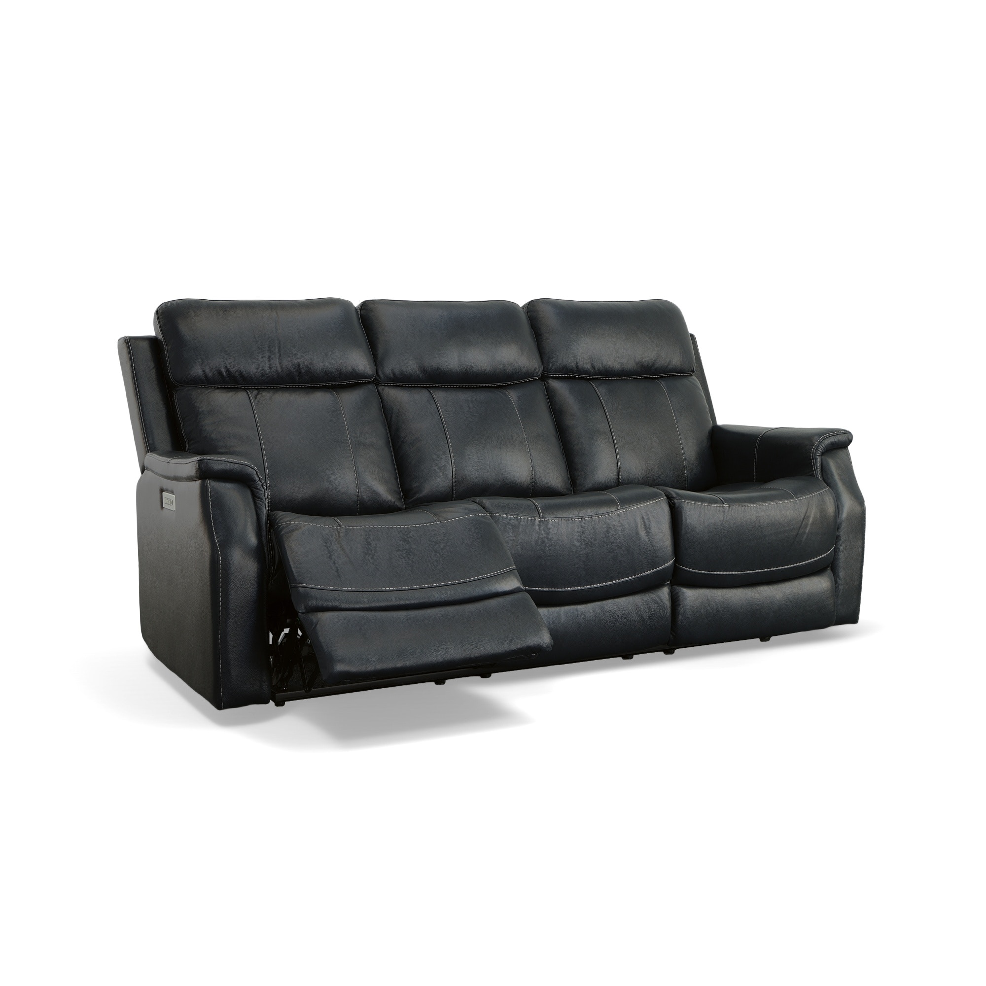 Flexsteel Living Room Power Reclining Sofa with Power Headrests and ...