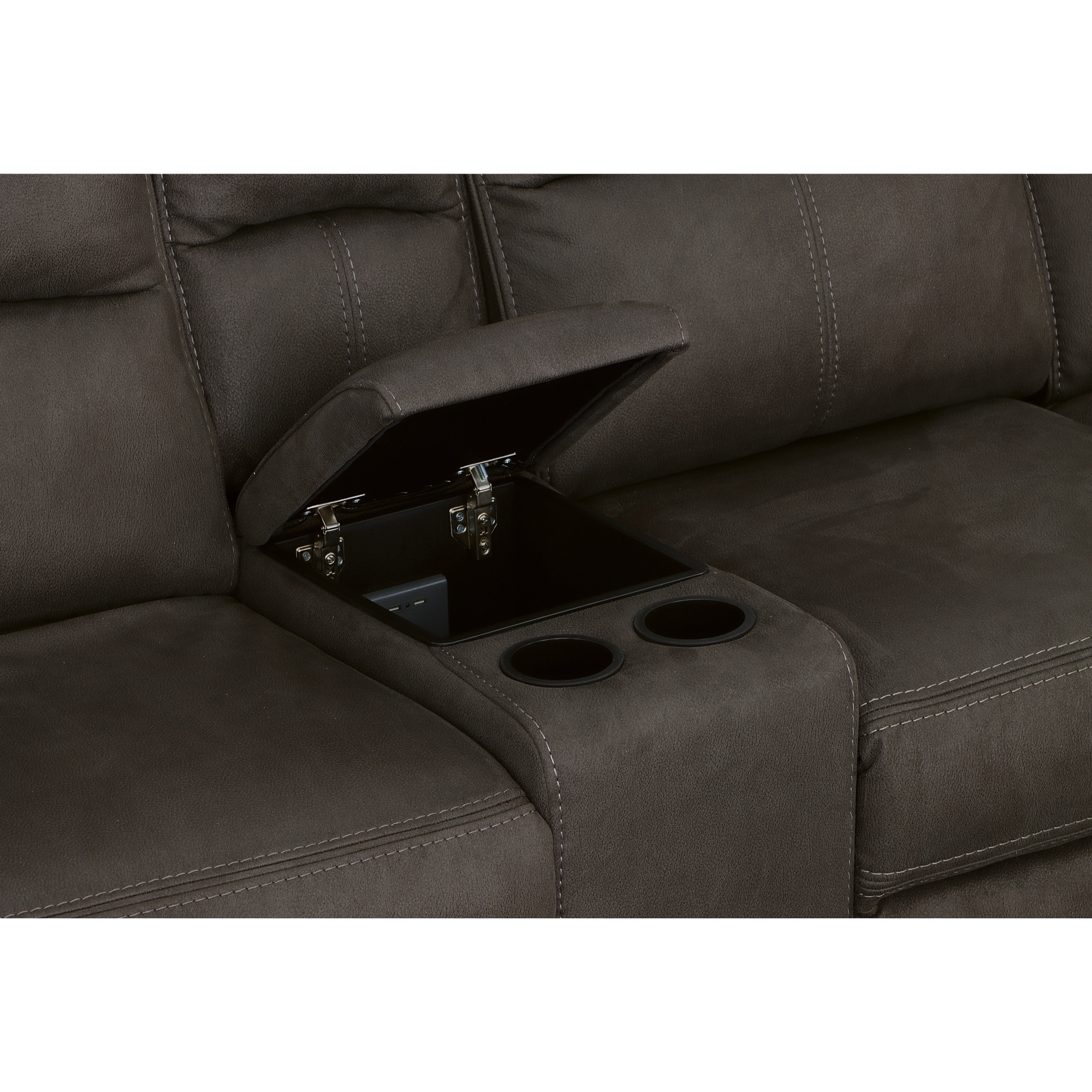 Flexsteel Living Room Power Reclining Sectional with Power Headrests ...