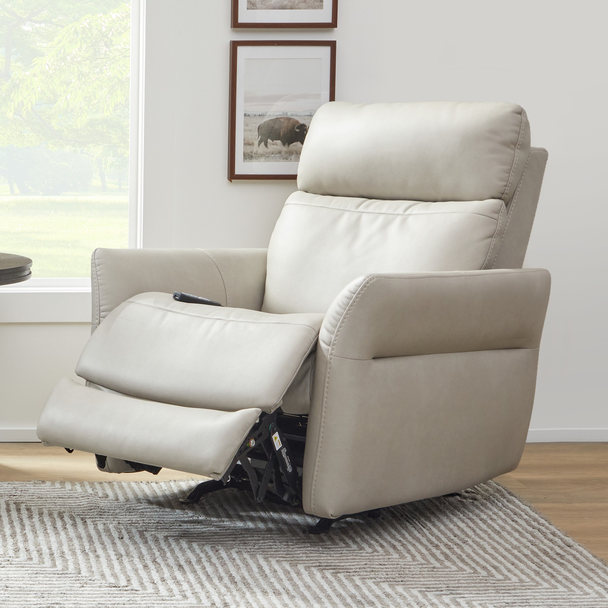 Flexsteel Living Room Power Rocking Recliner with Power Headrest and ...