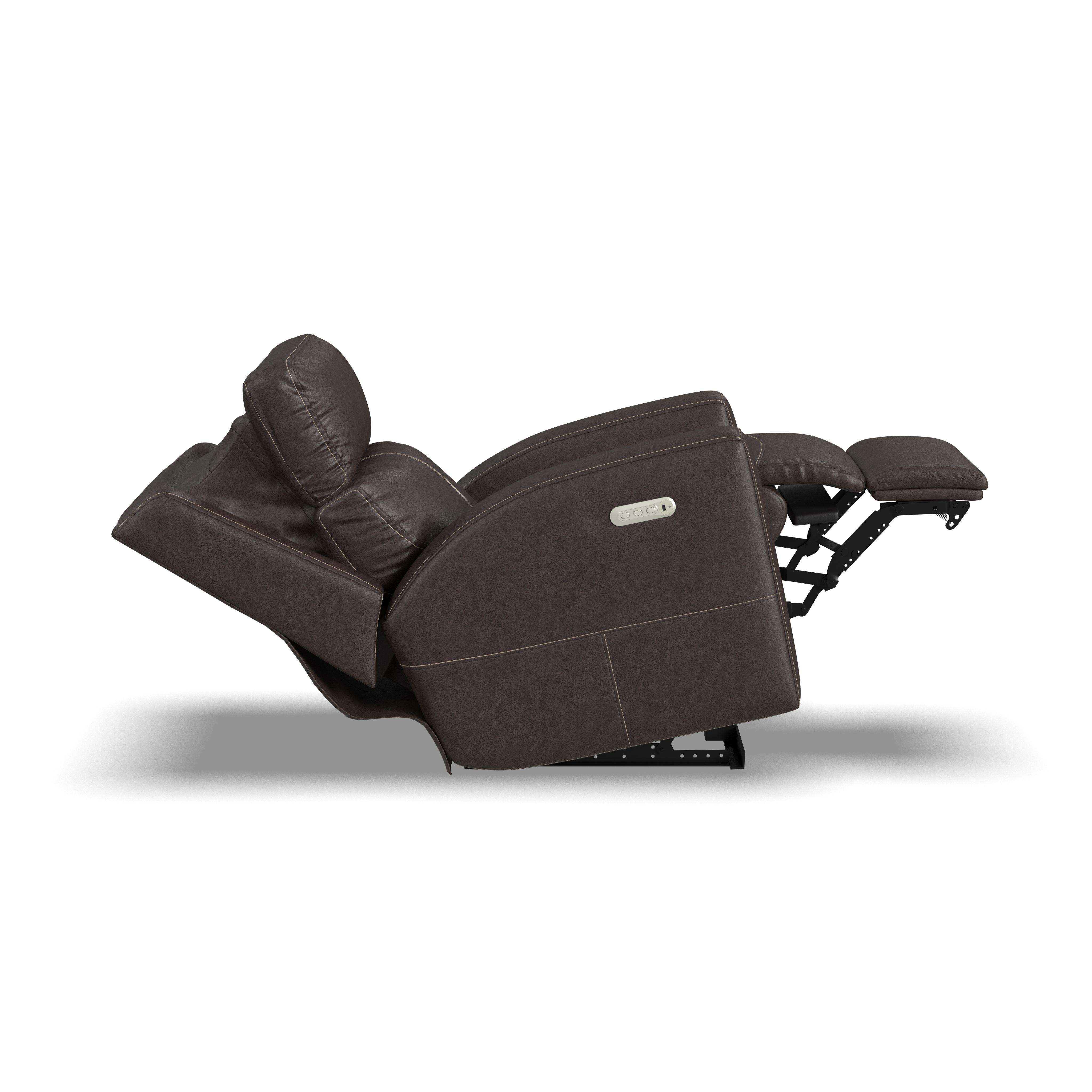 Flexsteel Score Power Recliner with Power Headrest and Lumbar B3805-50L ...