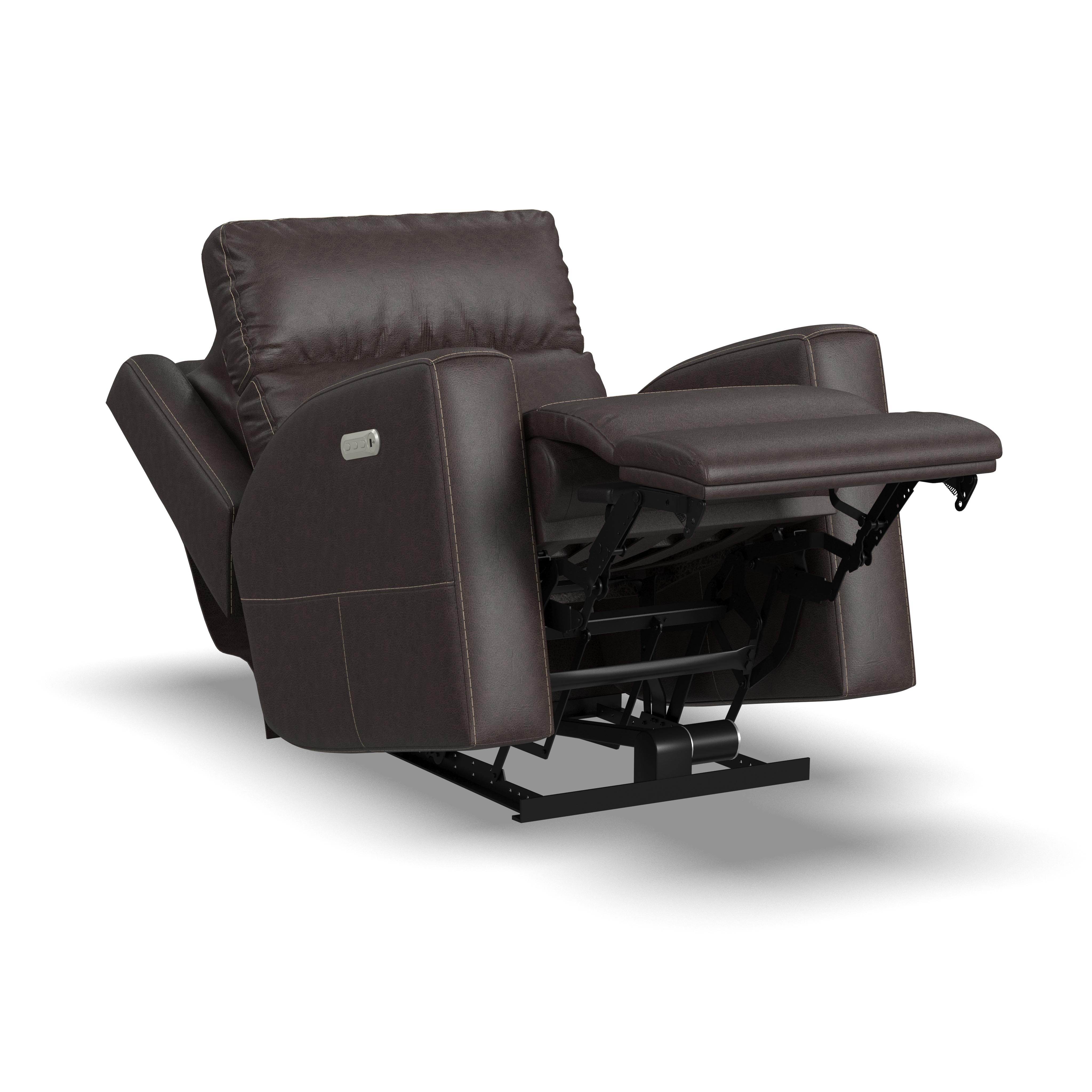 Flexsteel Living Room Power Recliner with Power Headrest and Lumbar ...