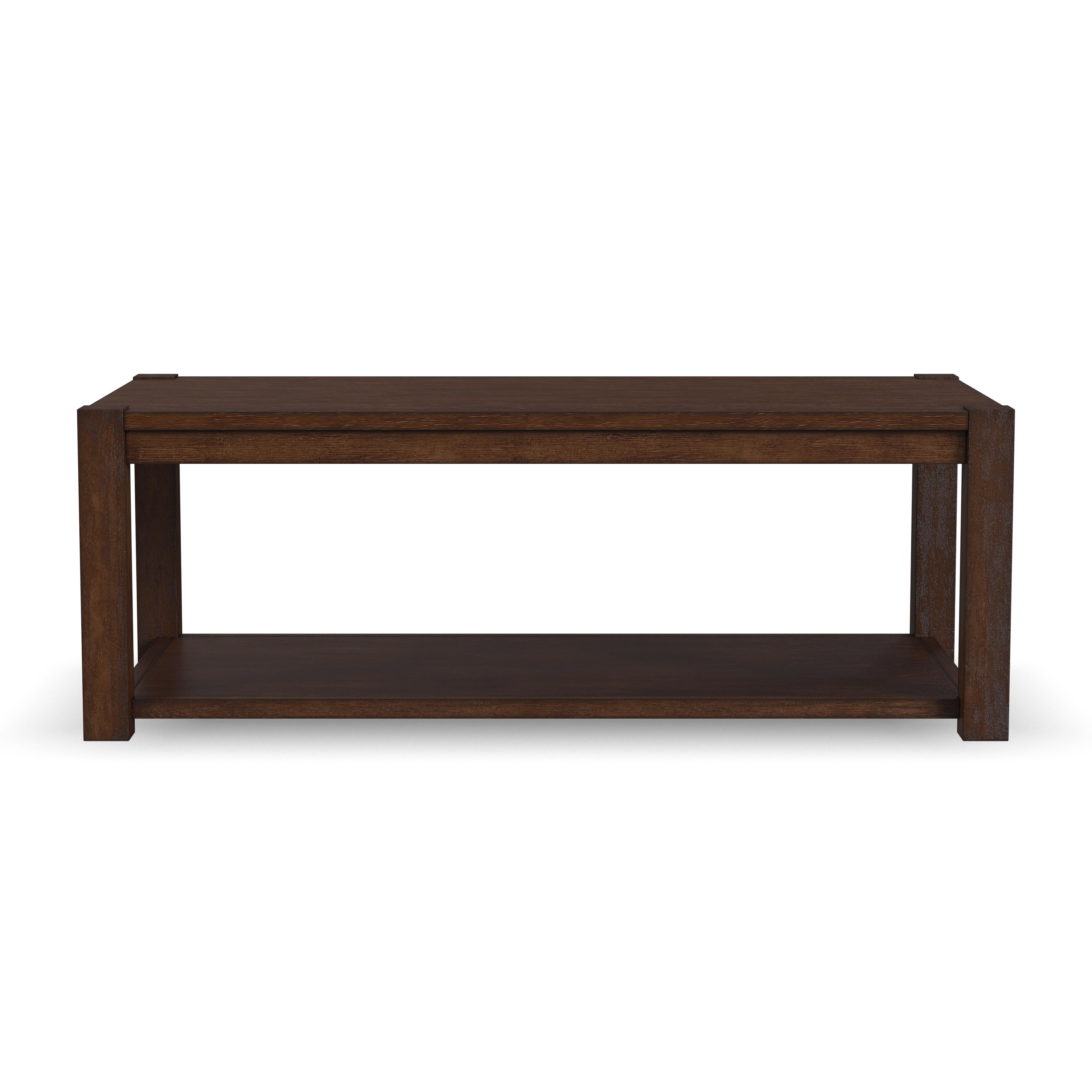 Flexsteel Living Room Rectangular Coffee Table with Casters W1002-0311 ...