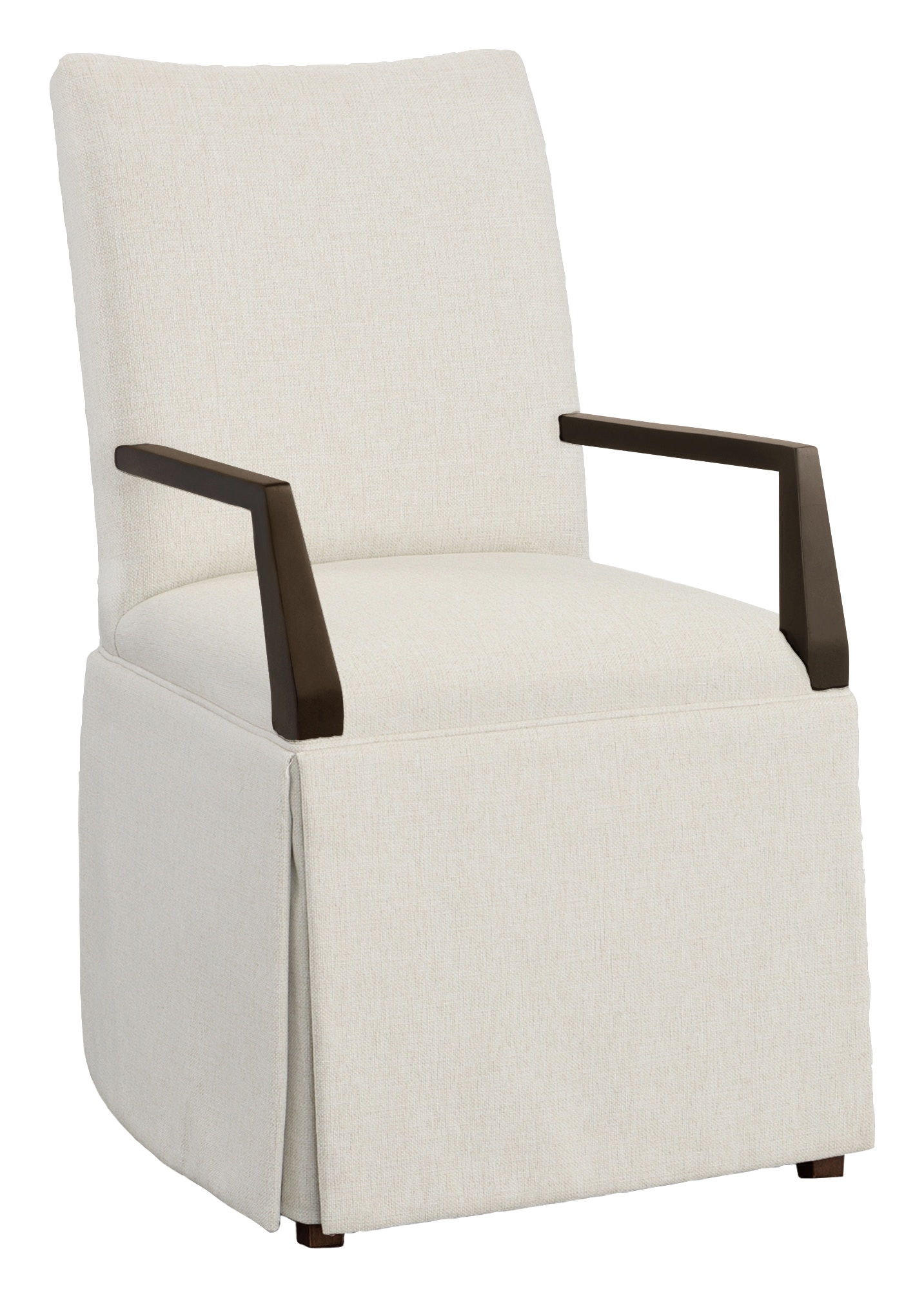 Fairfield Chair Company Casual Dining Concave Short Back Skirted Arm ...