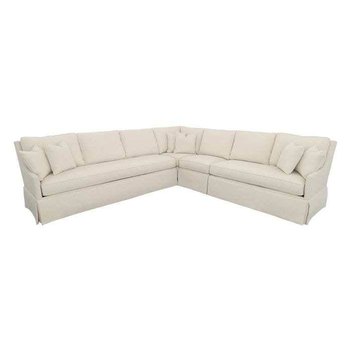 Fairfield Chair Company Living Room Kelly Skirted Sectional 2975 Sectional Hamilton Sofa