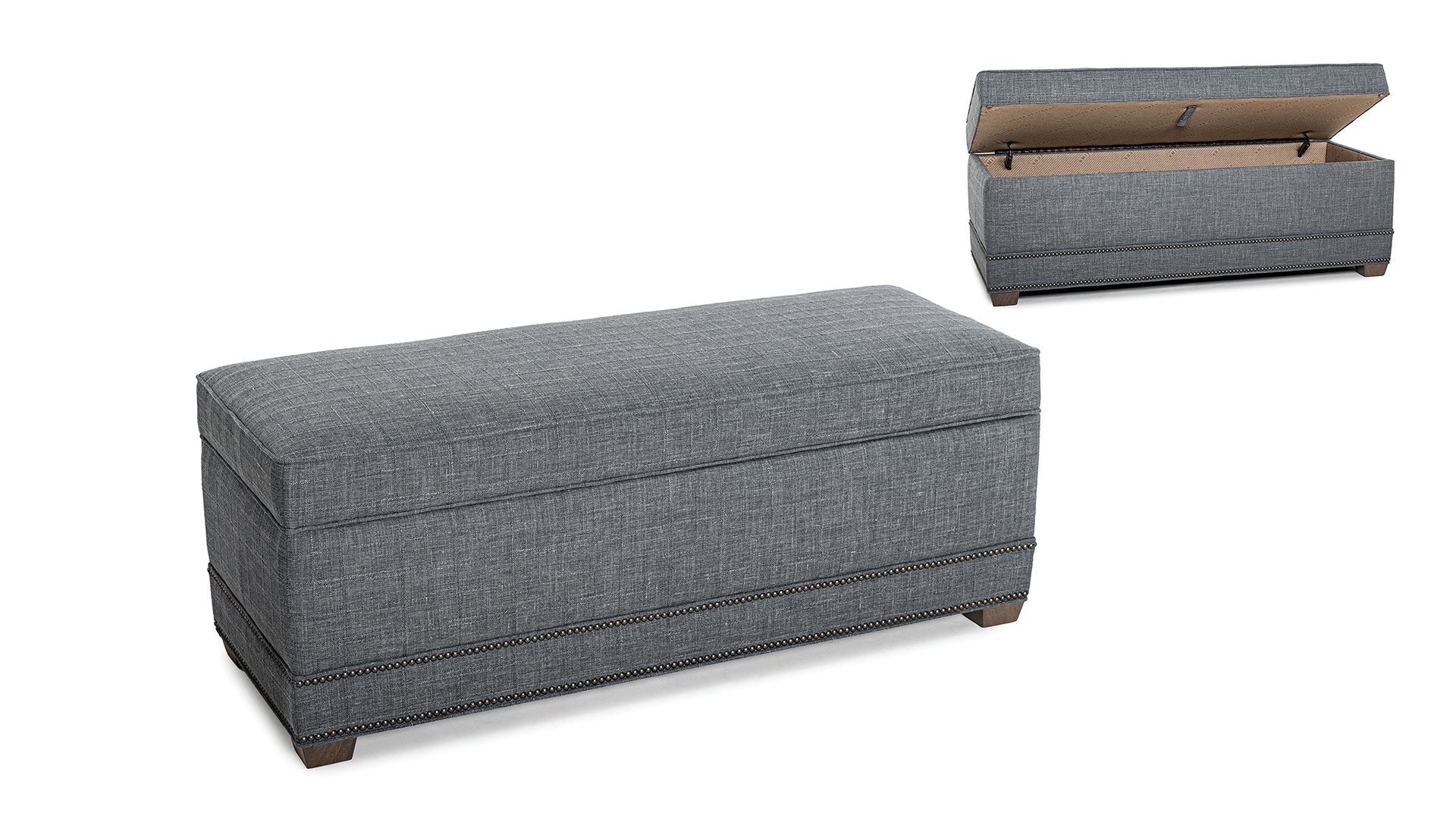 Smith Brothers Living Room Storage Ottoman 885-61 | Hickory Furniture ...