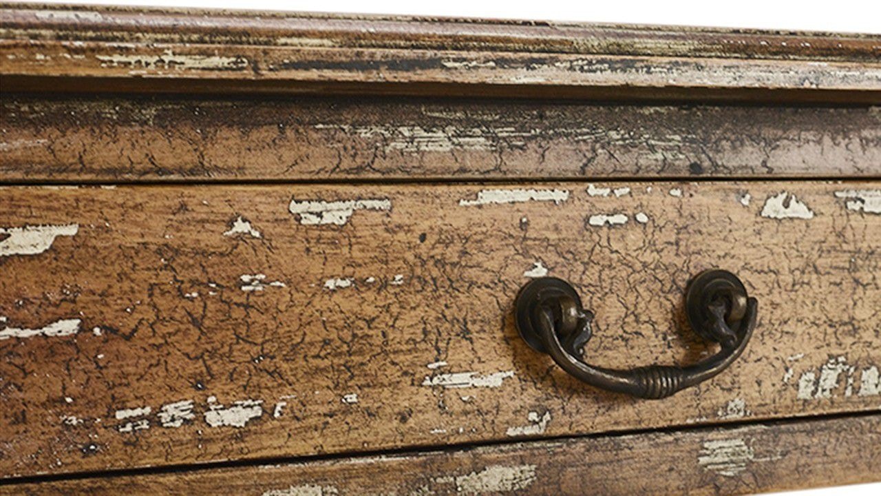 Bramble Home Office Console Desk with Barley Twist Leg 23583 | Hickory ...