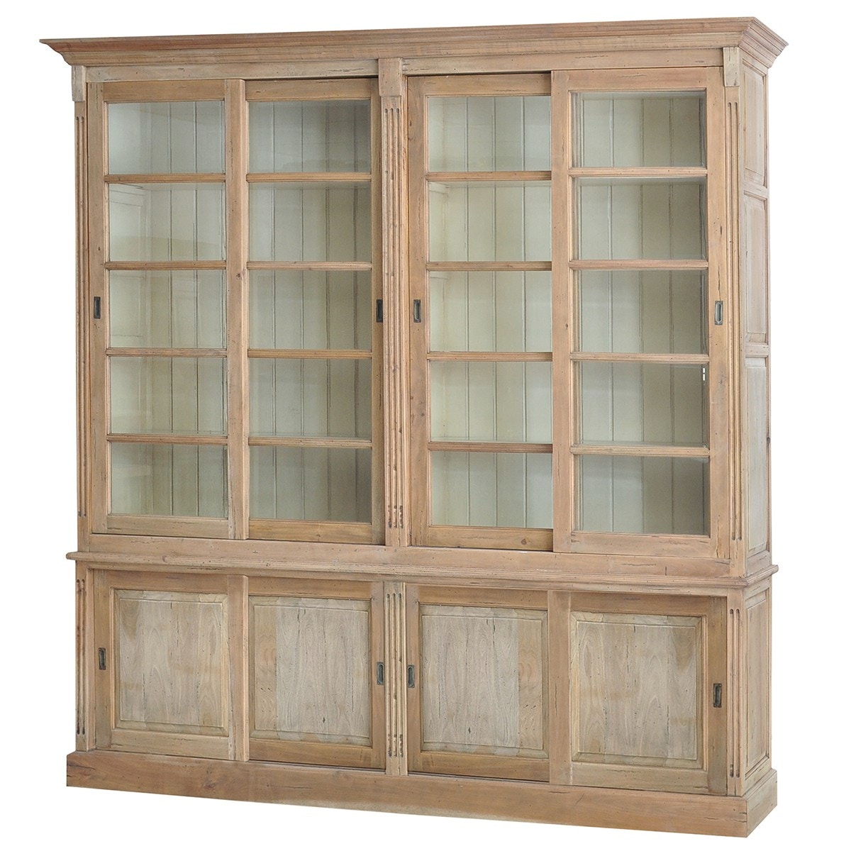 Bramble Home Office Hudson 99" Bookcase with Sliding Doors 23632 - J&K ...