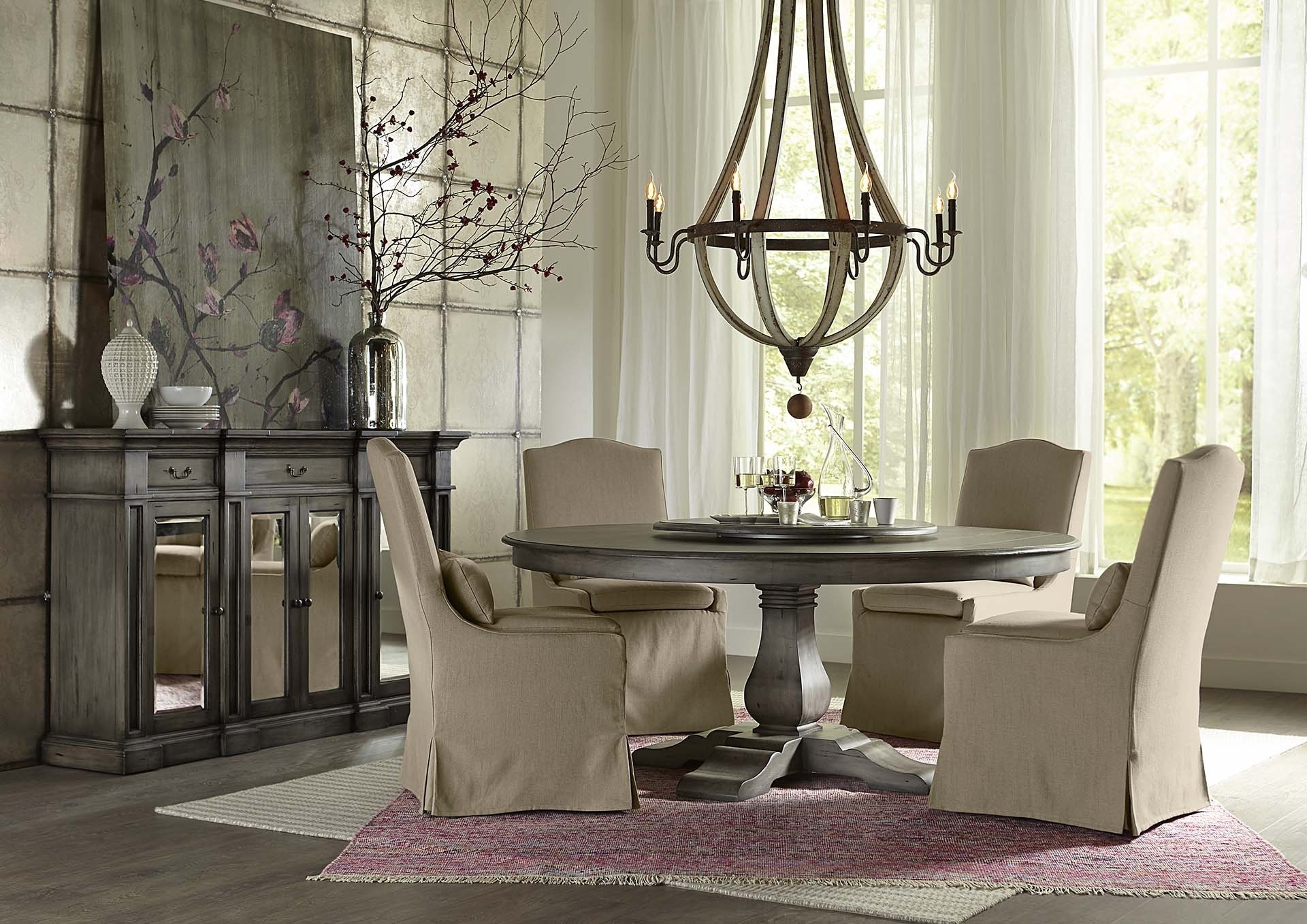 Bramble Casual Dining Trestle Round Dining Table 26408 - Indian River ...