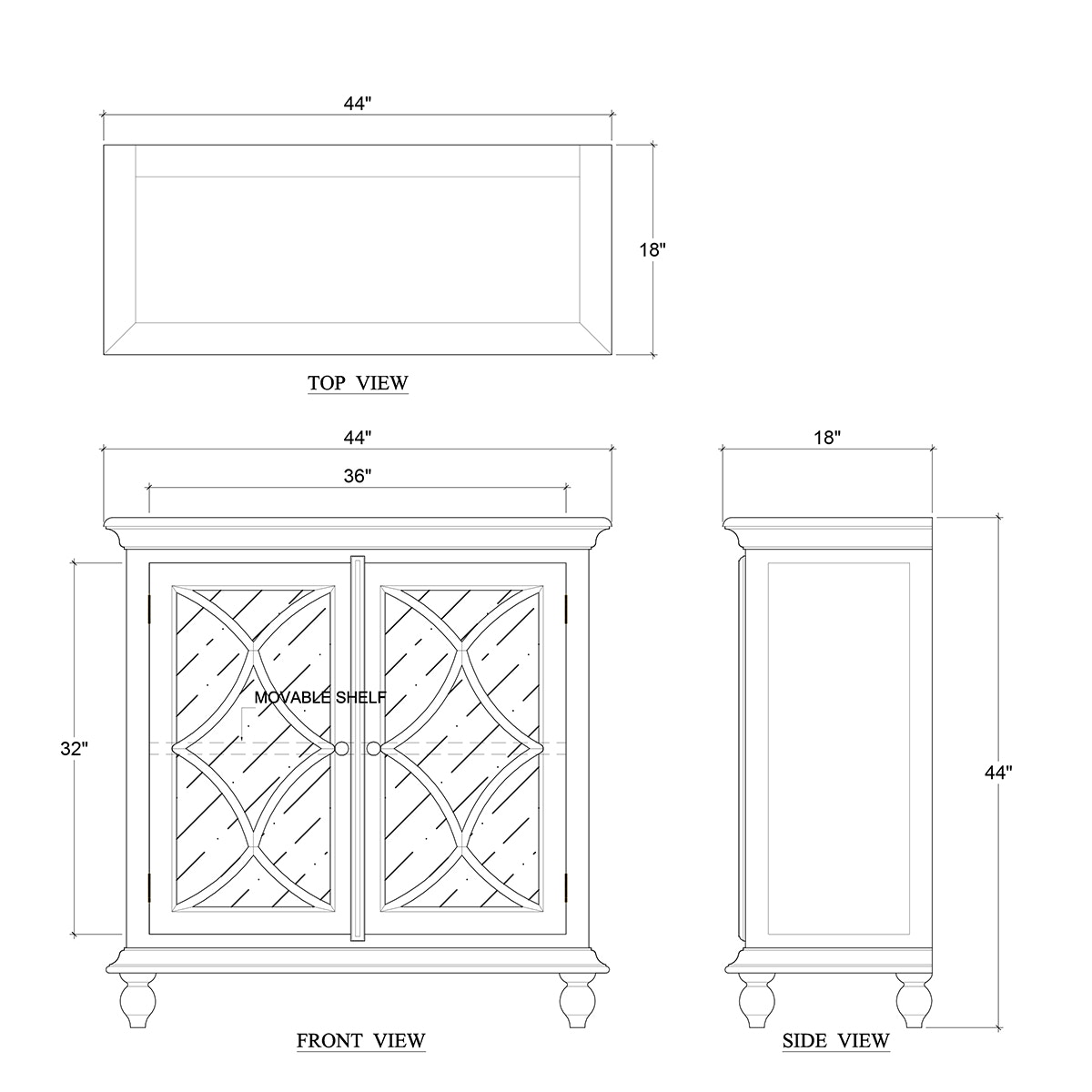 Bramble Casual Dining Hamilton 2 Door Sideboard 26612 - High Country ...