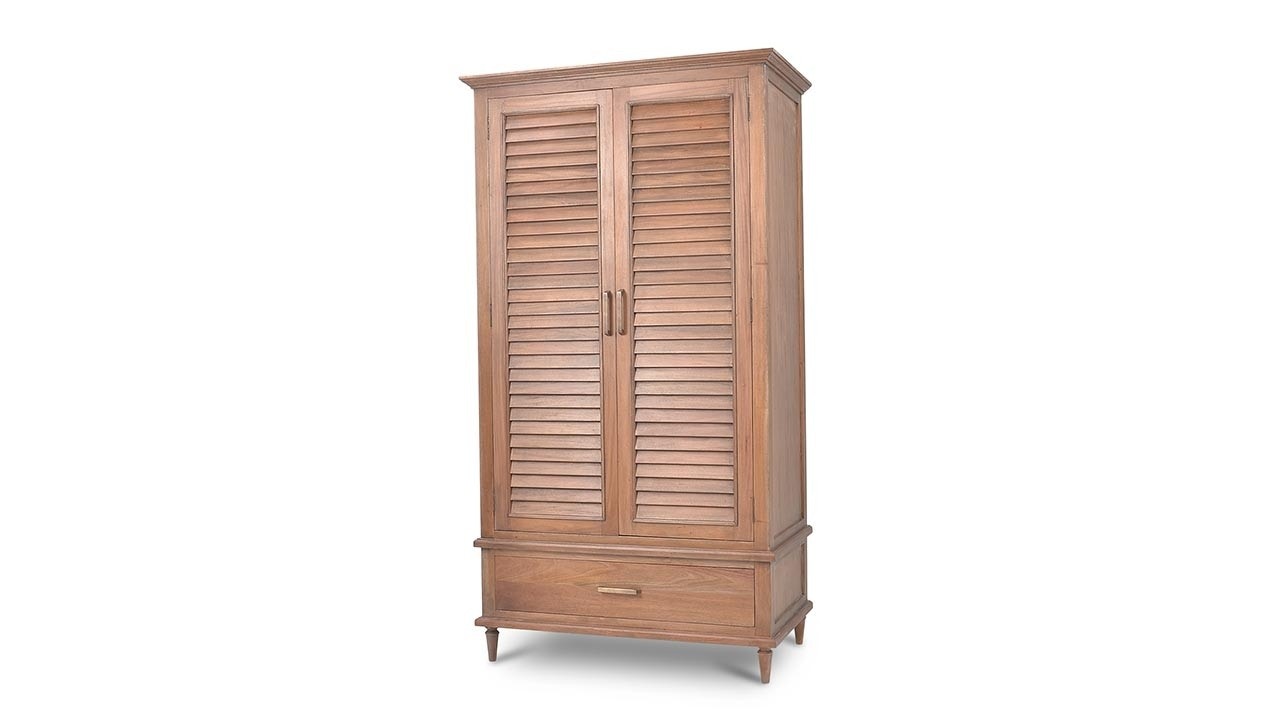Bramble Living Room Sawyer Wardrobe with Shutter Door 27630 | Hickory ...