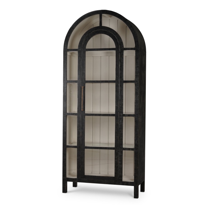 Bramble Living Room Vannes Display Cabinet with Glass Shelves 28221 ...