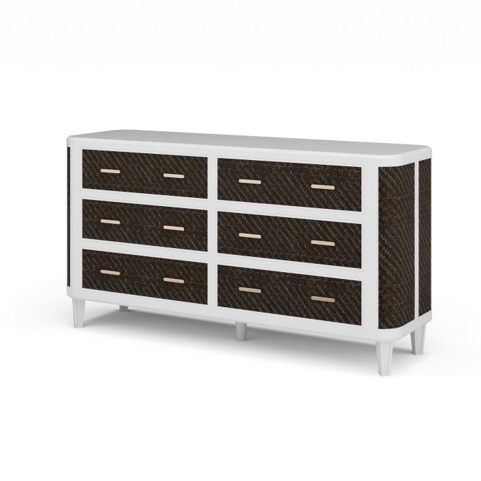 Bramble Bedroom Lexington 6 Drawer Dresser with Bamboo 28344 - High ...