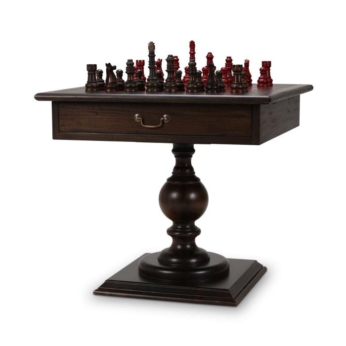 Bramble Bar and Game Room Gloucester Chess Table with Drawer 28484 ...